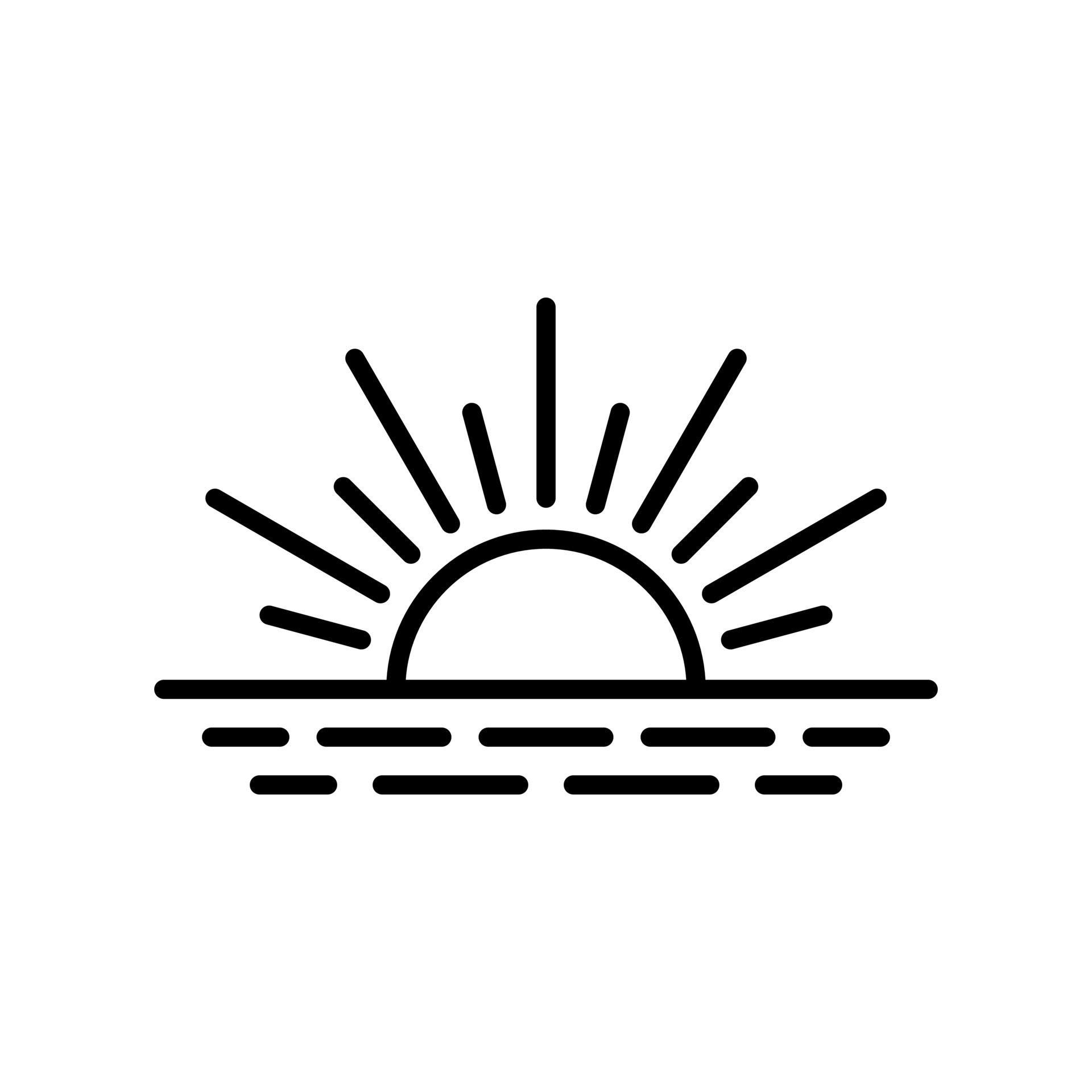 Sunrise, sunset icon in line style design isolated on white background ... Sunrise, sunset icon in line style design isolated on white background ...