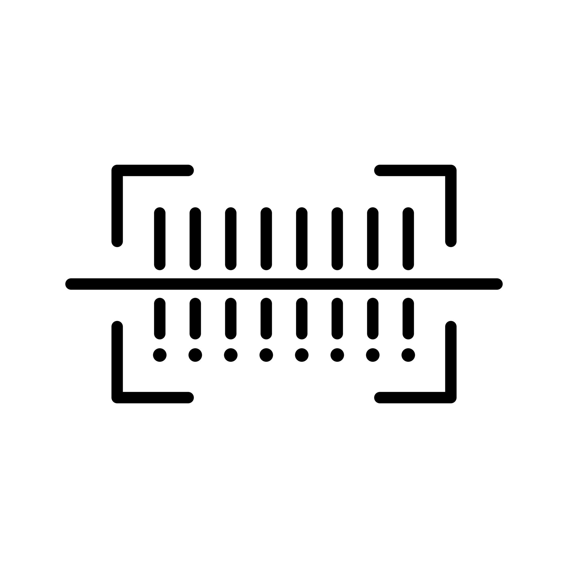 Barcode Scanning Icon In Line Style Design Isolated On White Background Editable Stroke