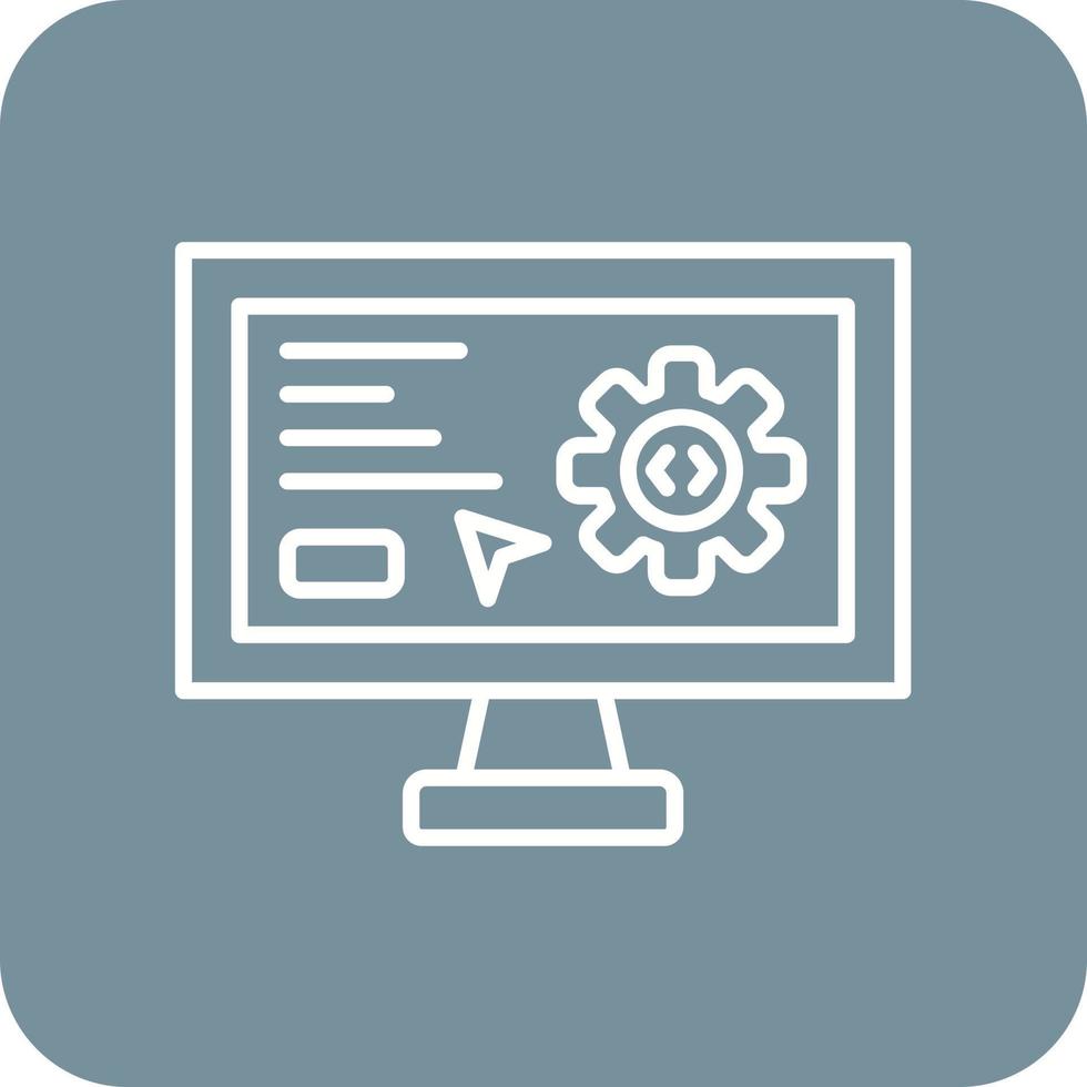 Programming Settings Line Round Corner Background Icons 14640723 Vector