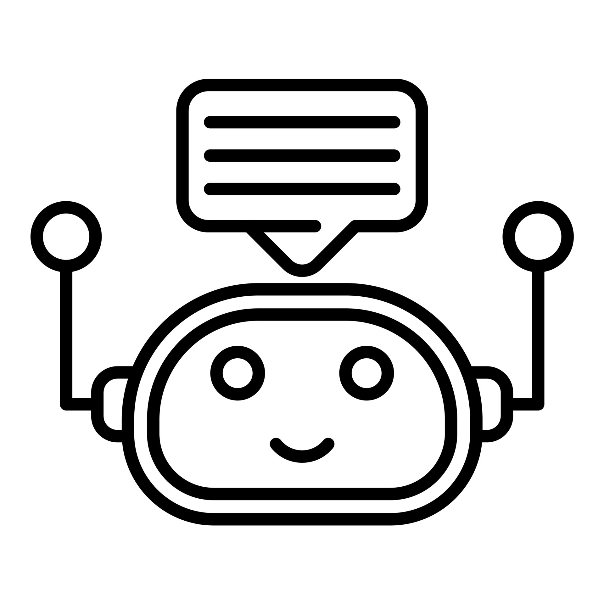 Chatbot Line Icon 14640998 Vector Art At Vecteezy