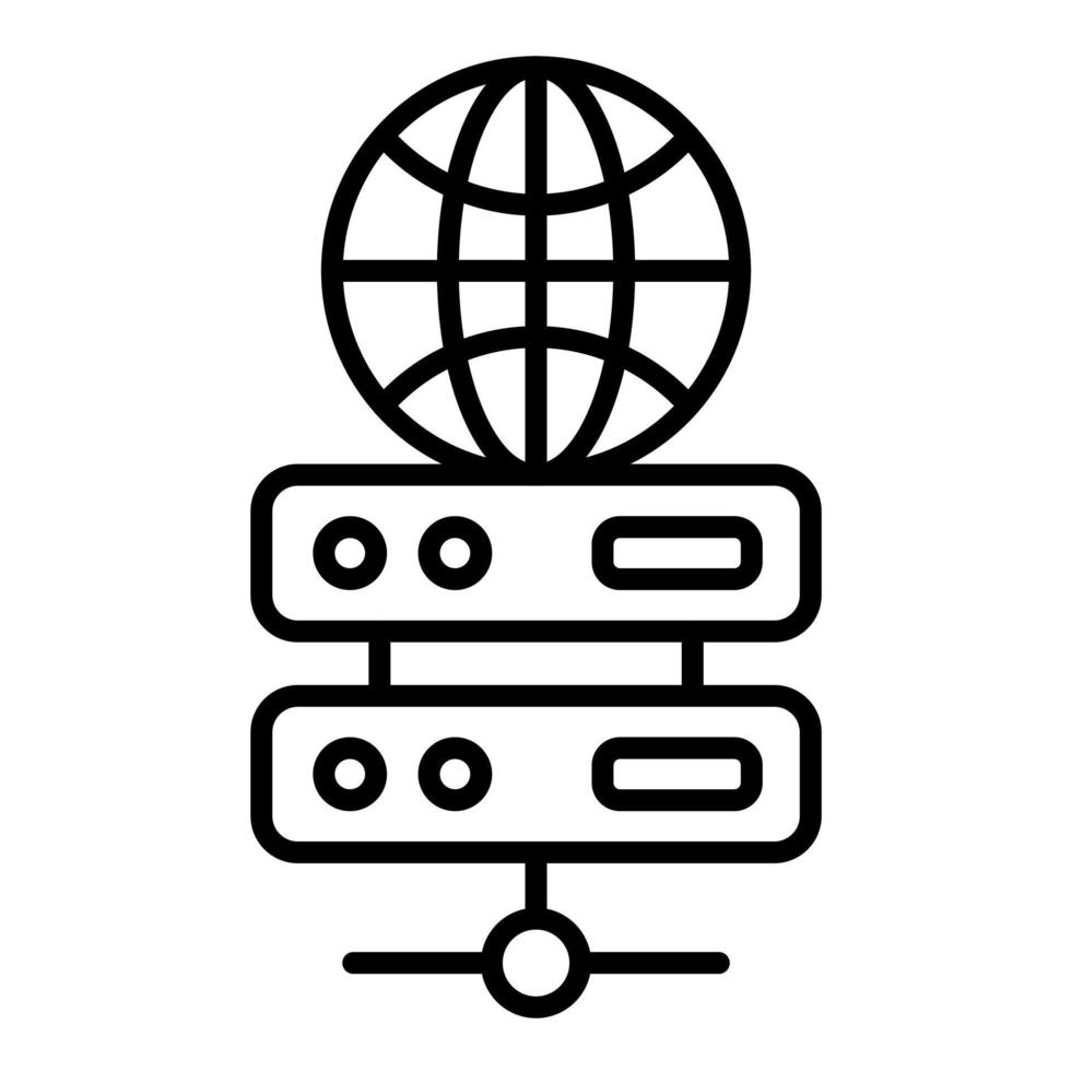 Web Hosting Line Icon 14641269 Vector Art at Vecteezy