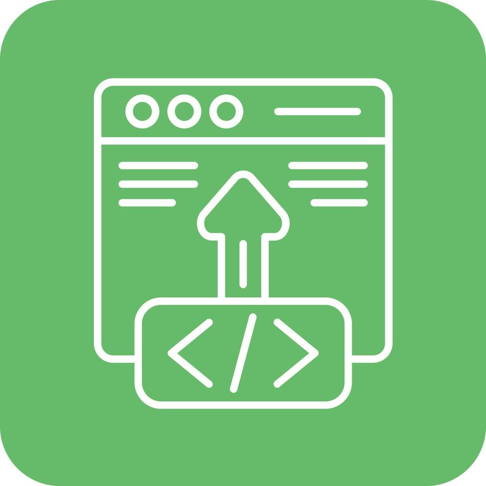 Code Deployment Line Round Corner Background Icons 14641597 Vector Art ...