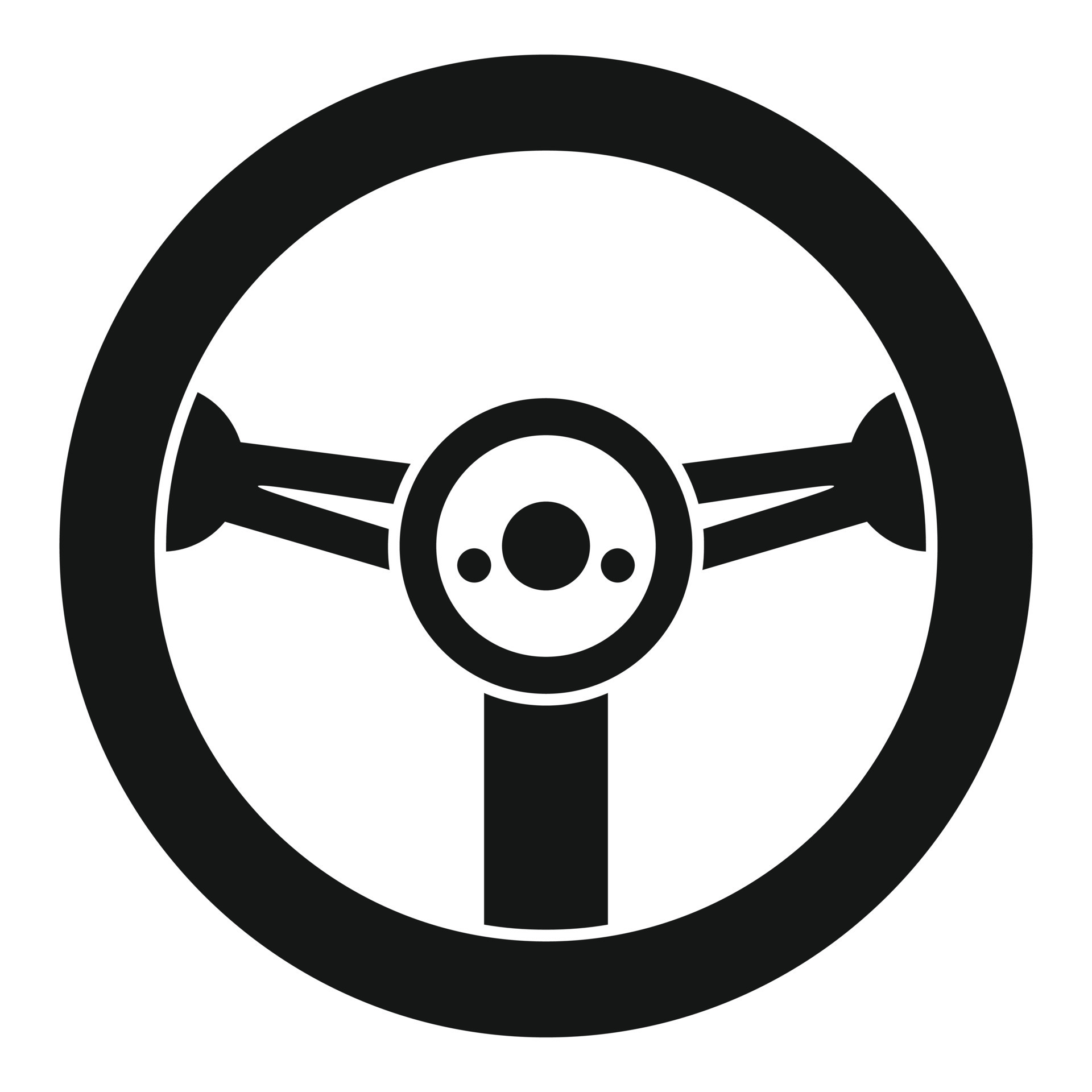 Steering wheel icon, simple style 14645092 Vector Art at Vecteezy