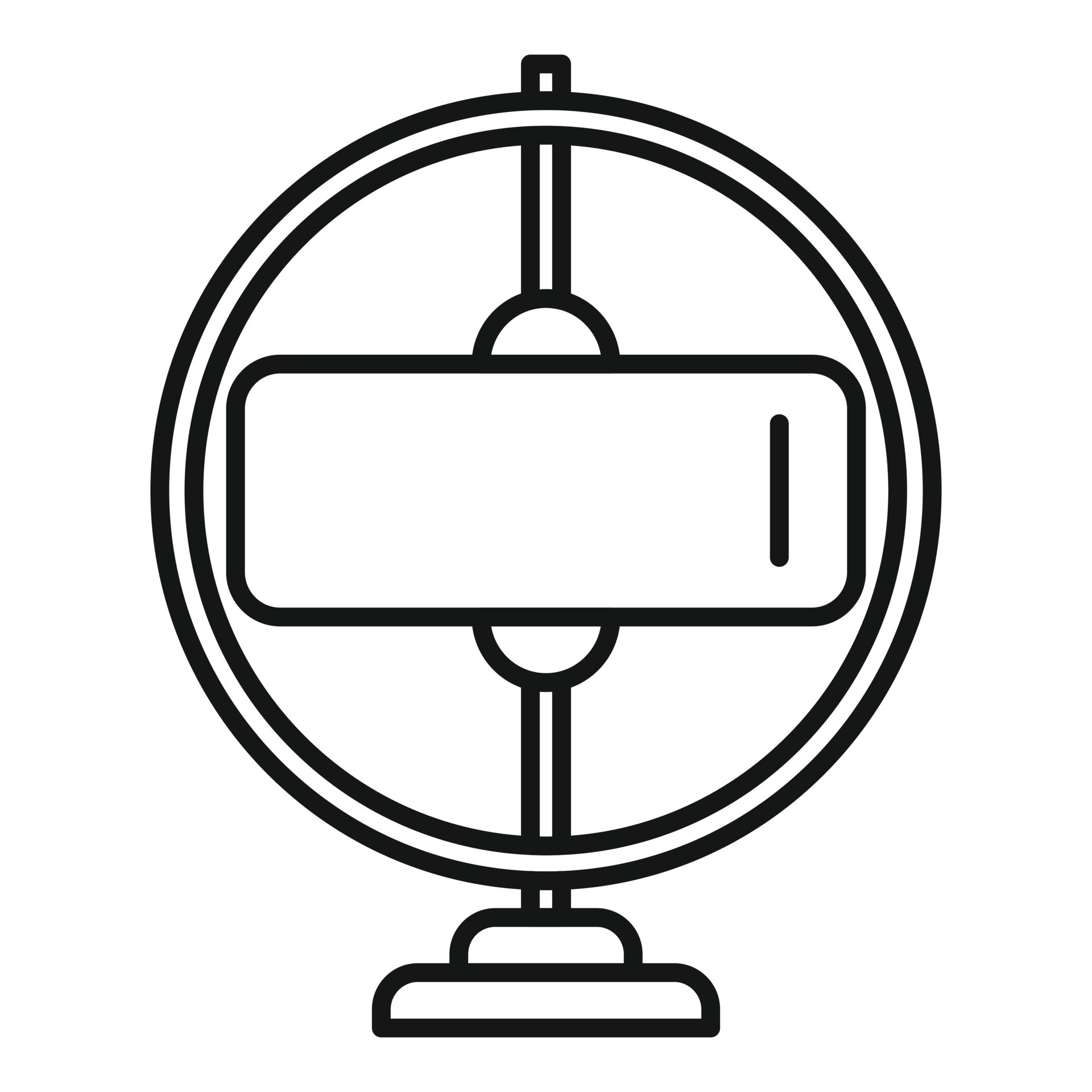 Gyroscope Stand Icon Outline Vector Sensor Momentum 14645211 Vector
