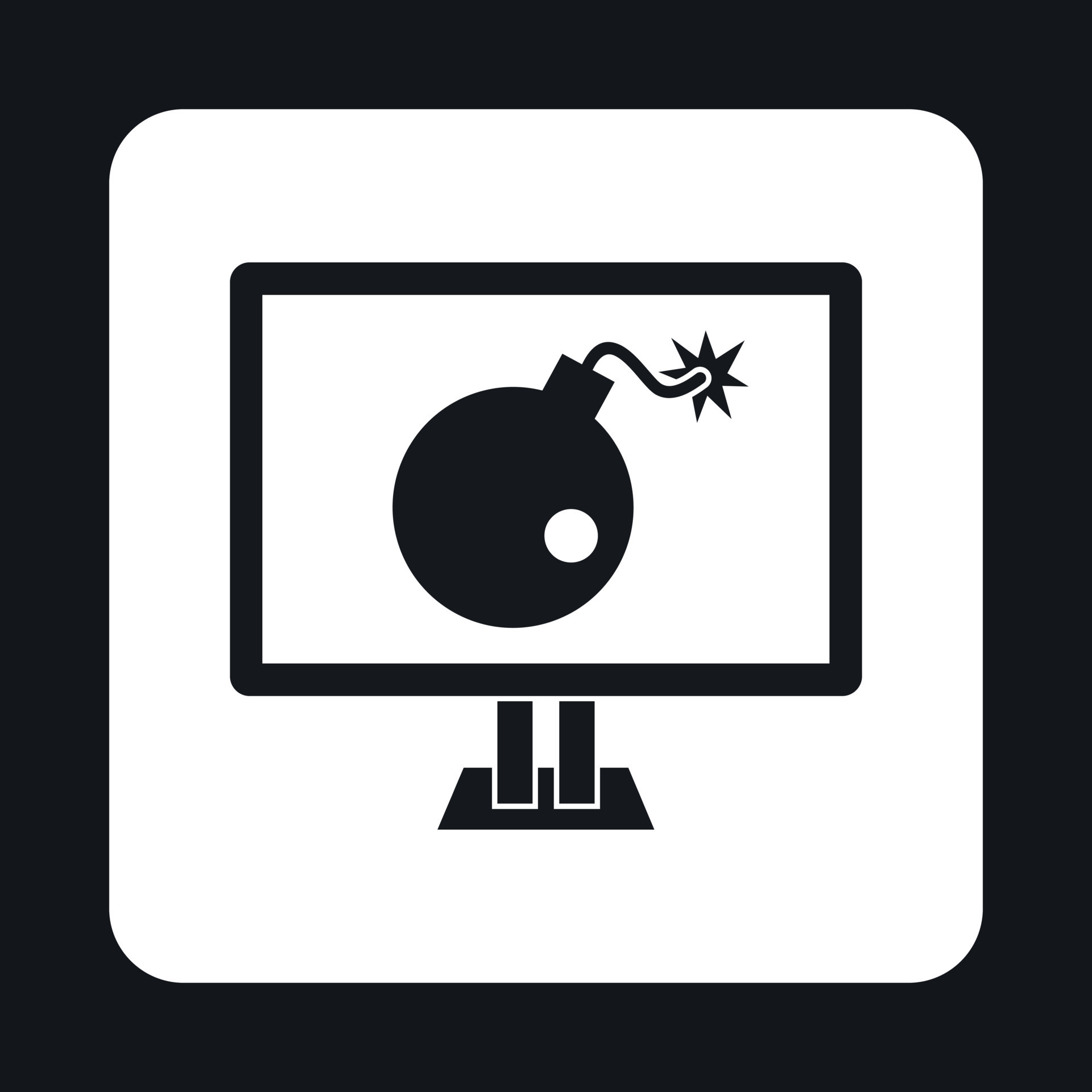 Computer hacking icon, simple style 14646028 Vector Art at Vecteezy