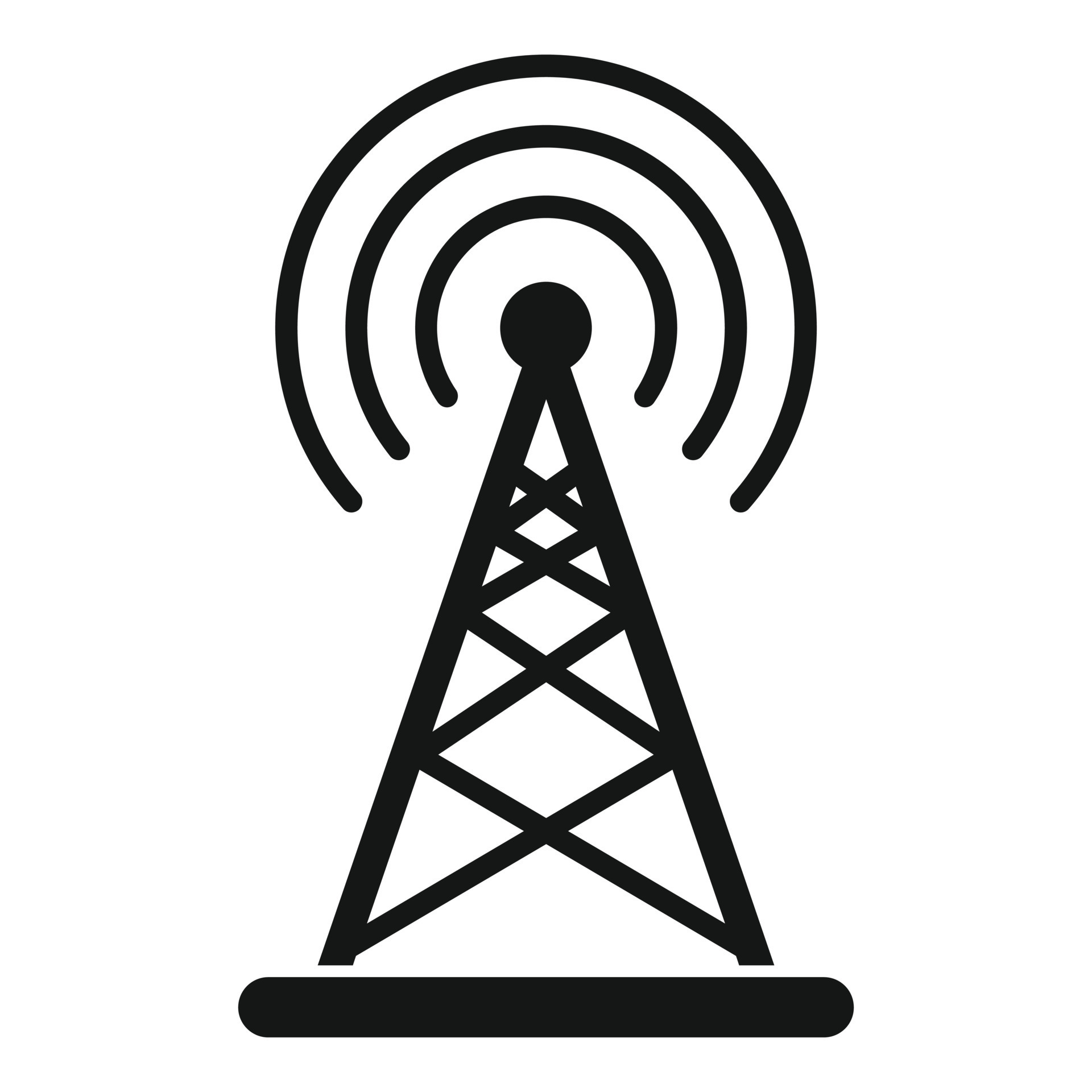 Radio tower icon, simple style 14648969 Vector Art at Vecteezy