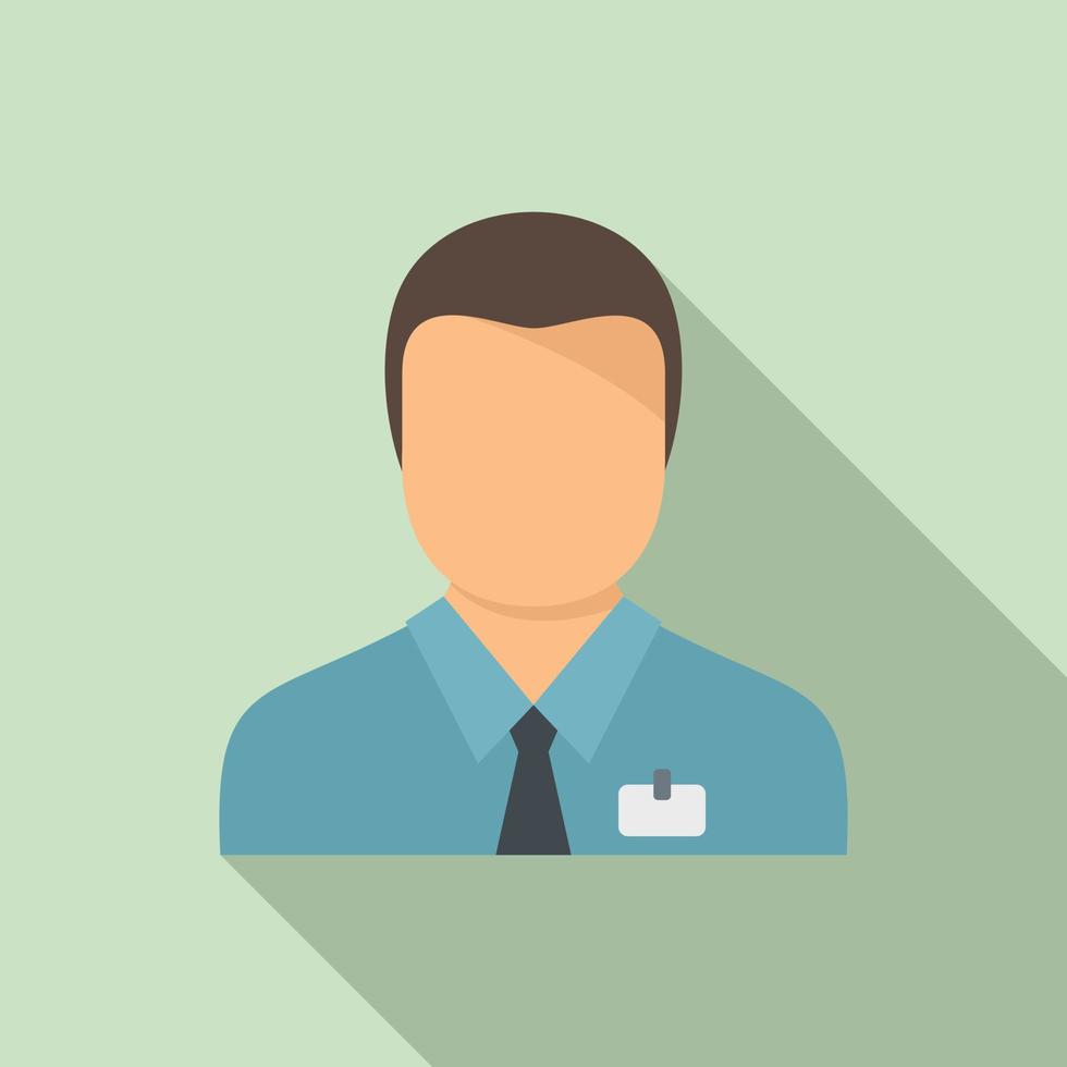 Shop Assistant Icon Flat Style 14649368 Vector Art At Vecteezy