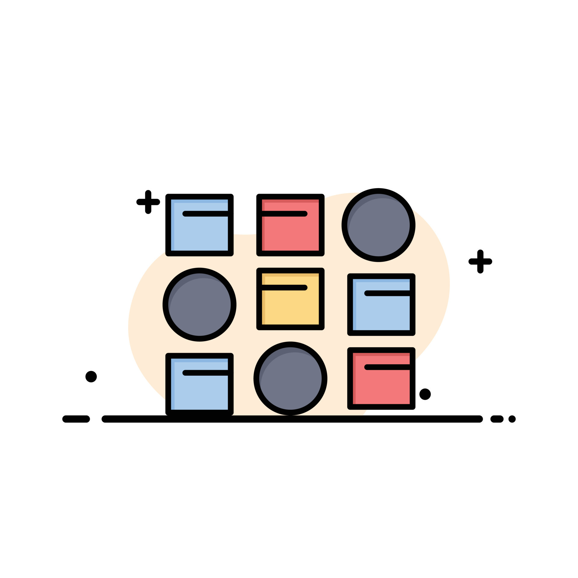 Pattern System Data Science Pattern System Business Logo Template Flat
