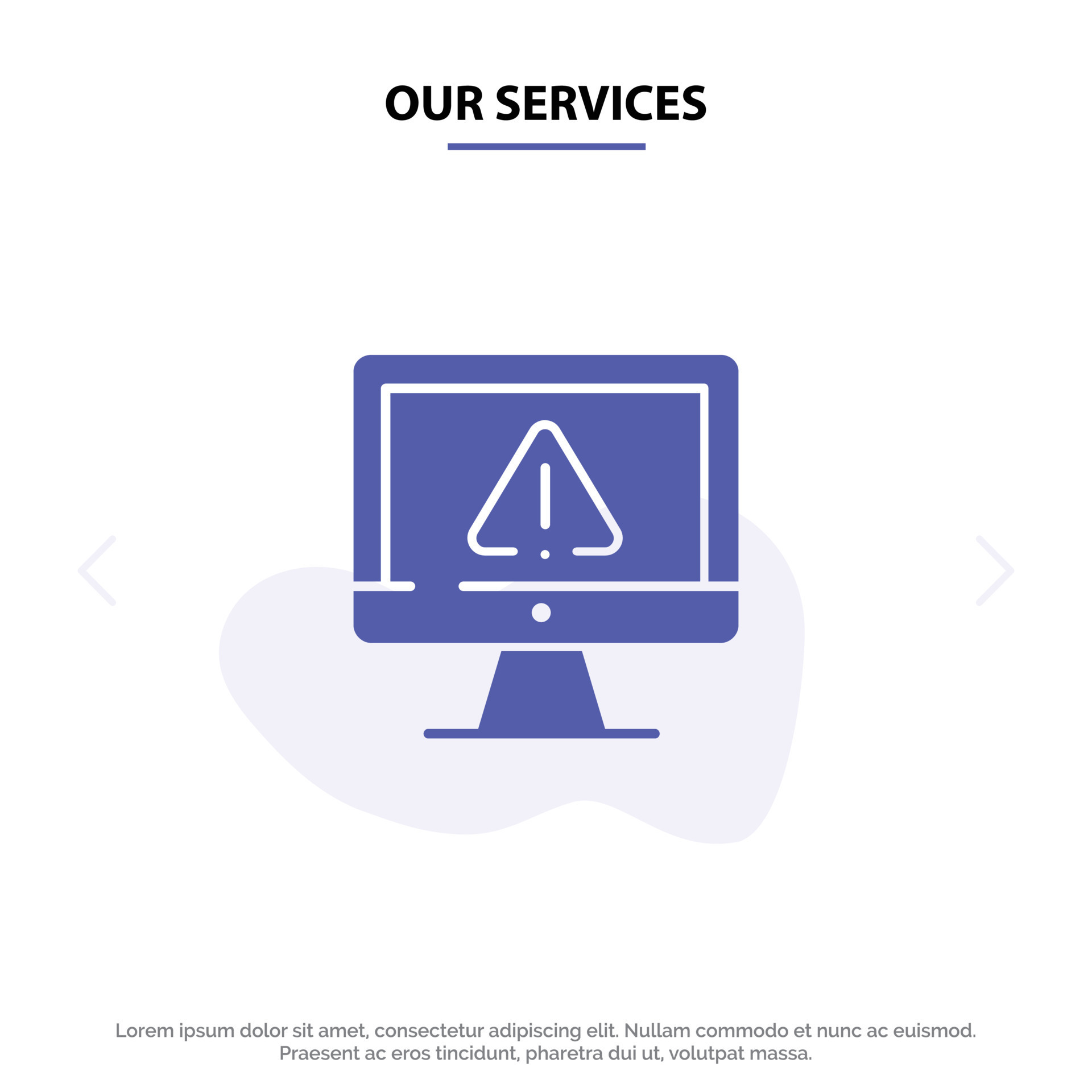 Our Services Computer Data Information Internet Security Solid Glyph