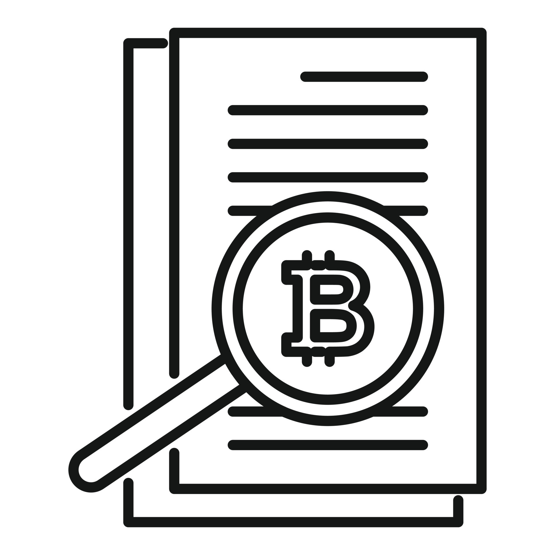 Bitcoin Papers Icon Outline Style 14652240 Vector Art At Vecteezy