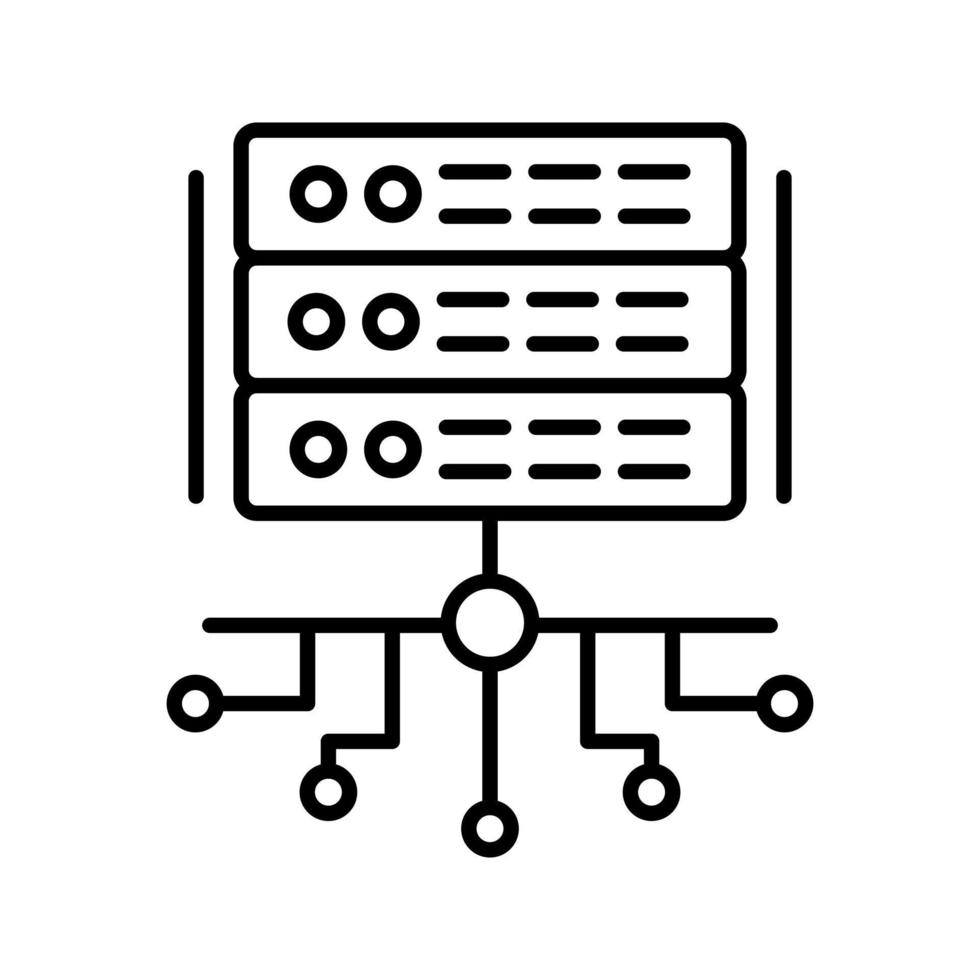 Server Vector Icon 14654500 Vector Art at Vecteezy