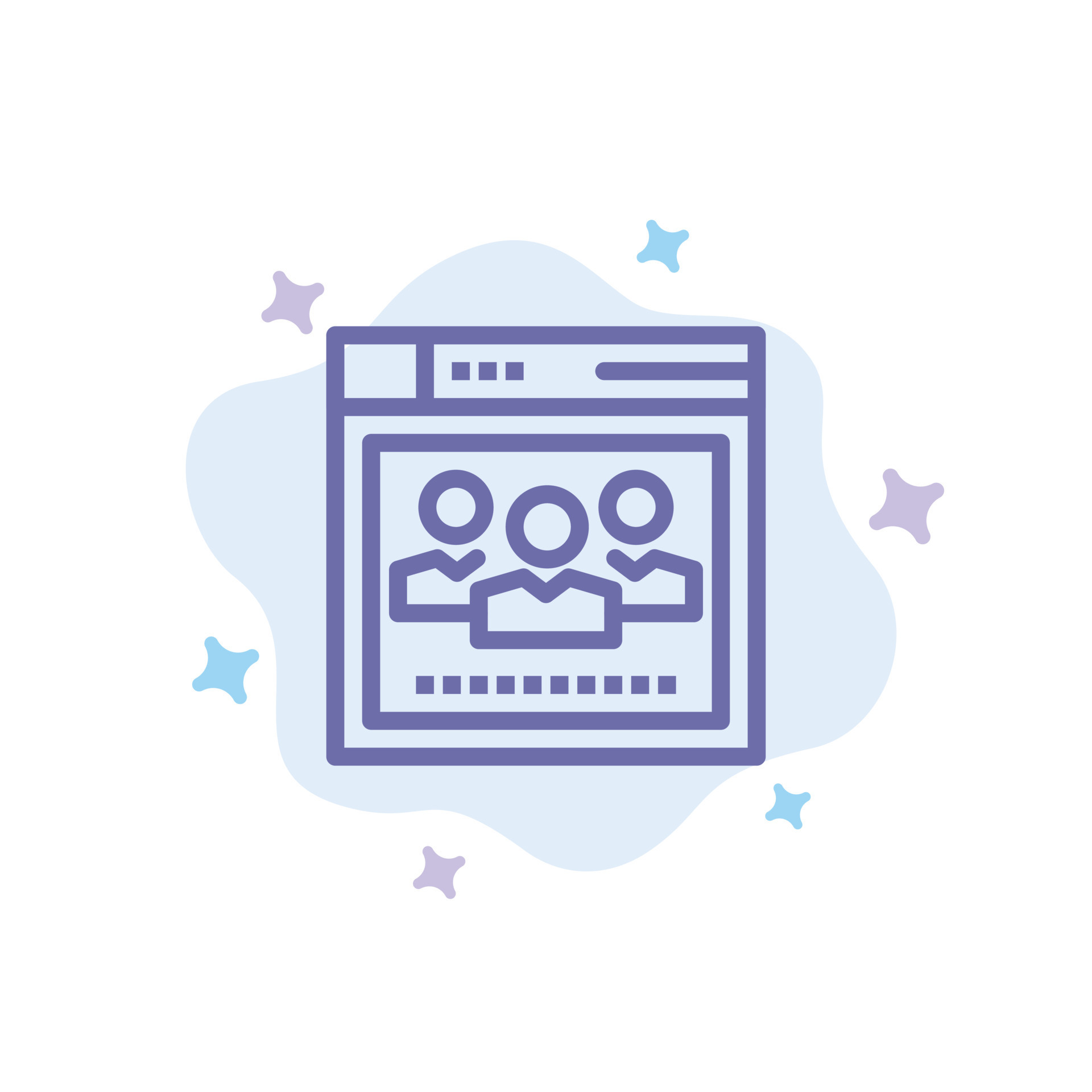 Browser Network Web Education Blue Icon On Abstract Cloud Background 14656977 Vector Art At Vecteezy