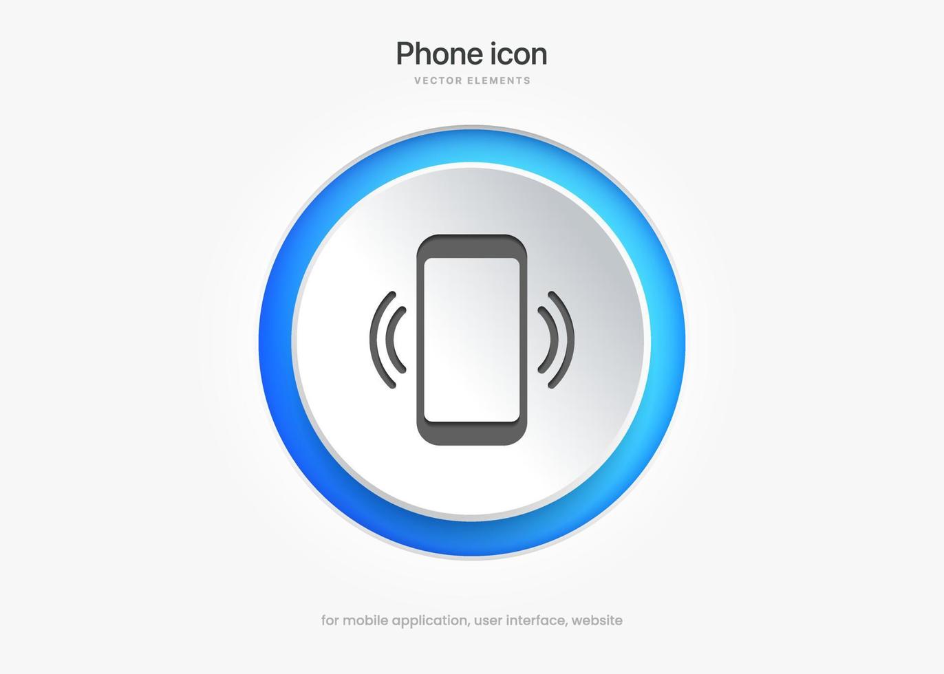 3d phone button icon, incoming call, calling, mobile, voice talk ...