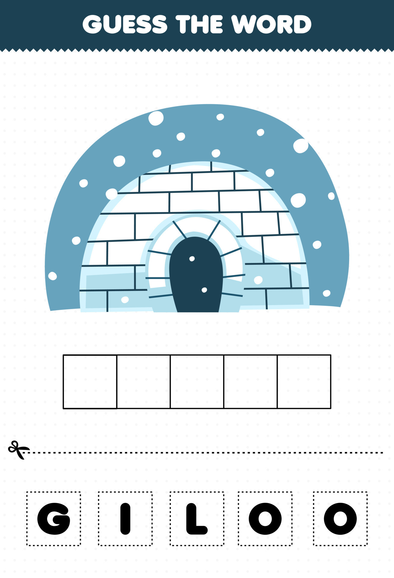 juego educativo para niños adivinar las letras de las palabras practicando la hoja de trabajo de ...