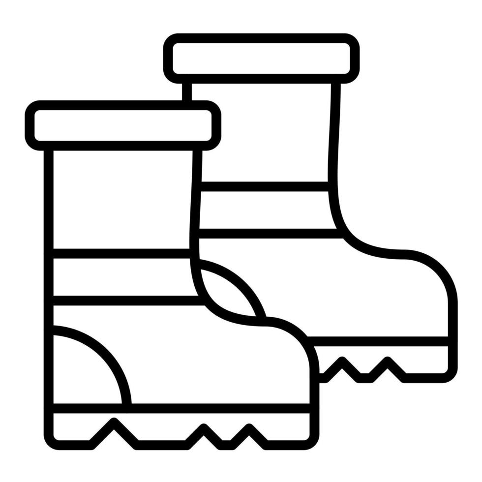 Rubber Boots Line Icon 14660706 Vector Art at Vecteezy