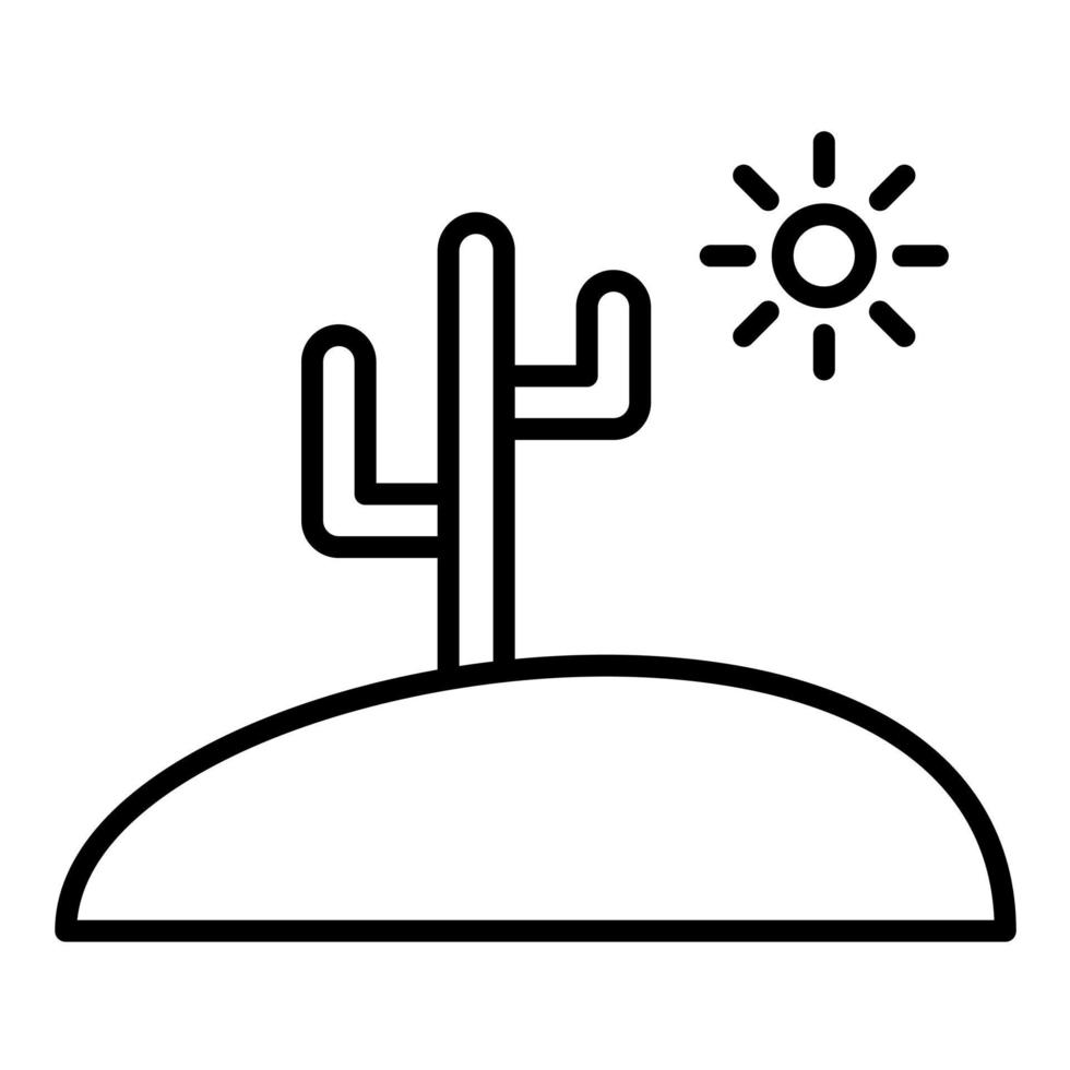 Desert Line Icon 14660956 Vector Art at Vecteezy