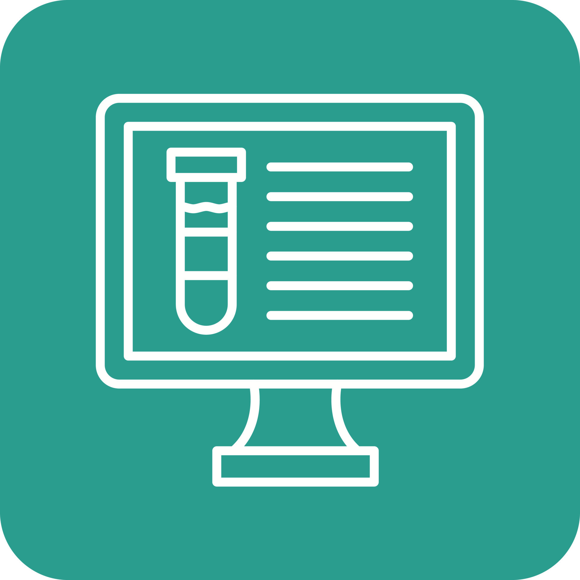 Computer Science Line Round Corner Background Icons 14661124 Vector Art ...