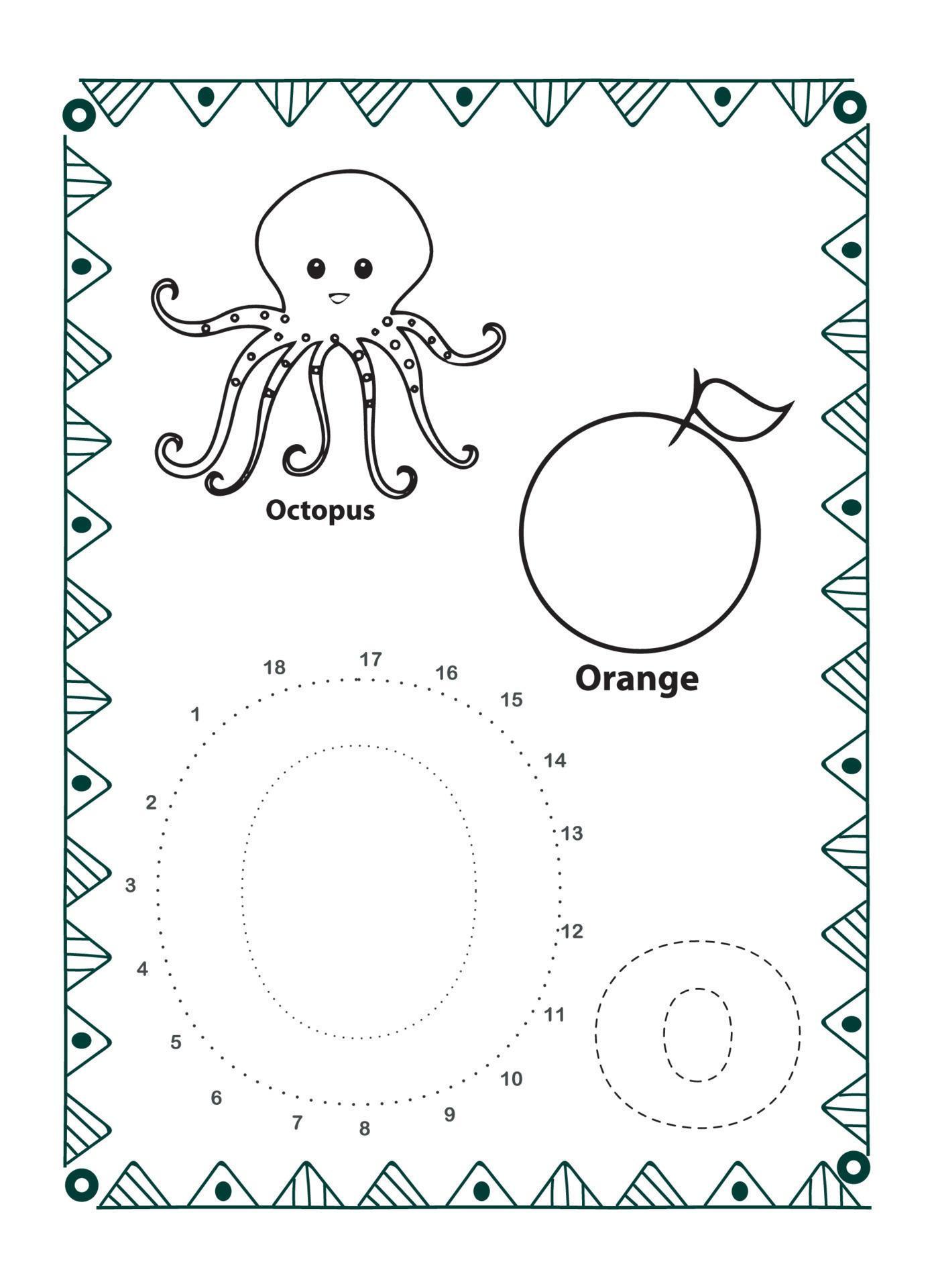 Alphabet Do To Dot And Coloring Page For Kids and Toddlers 14661216 ...