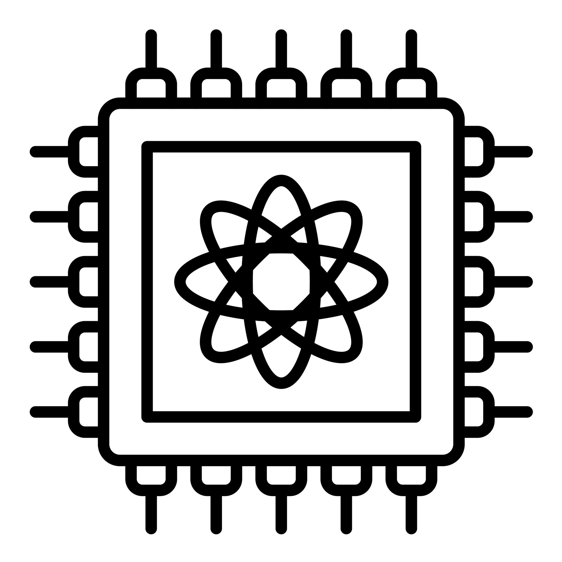 Quantum Computer Line Icon 14662000 Vector Art at Vecteezy