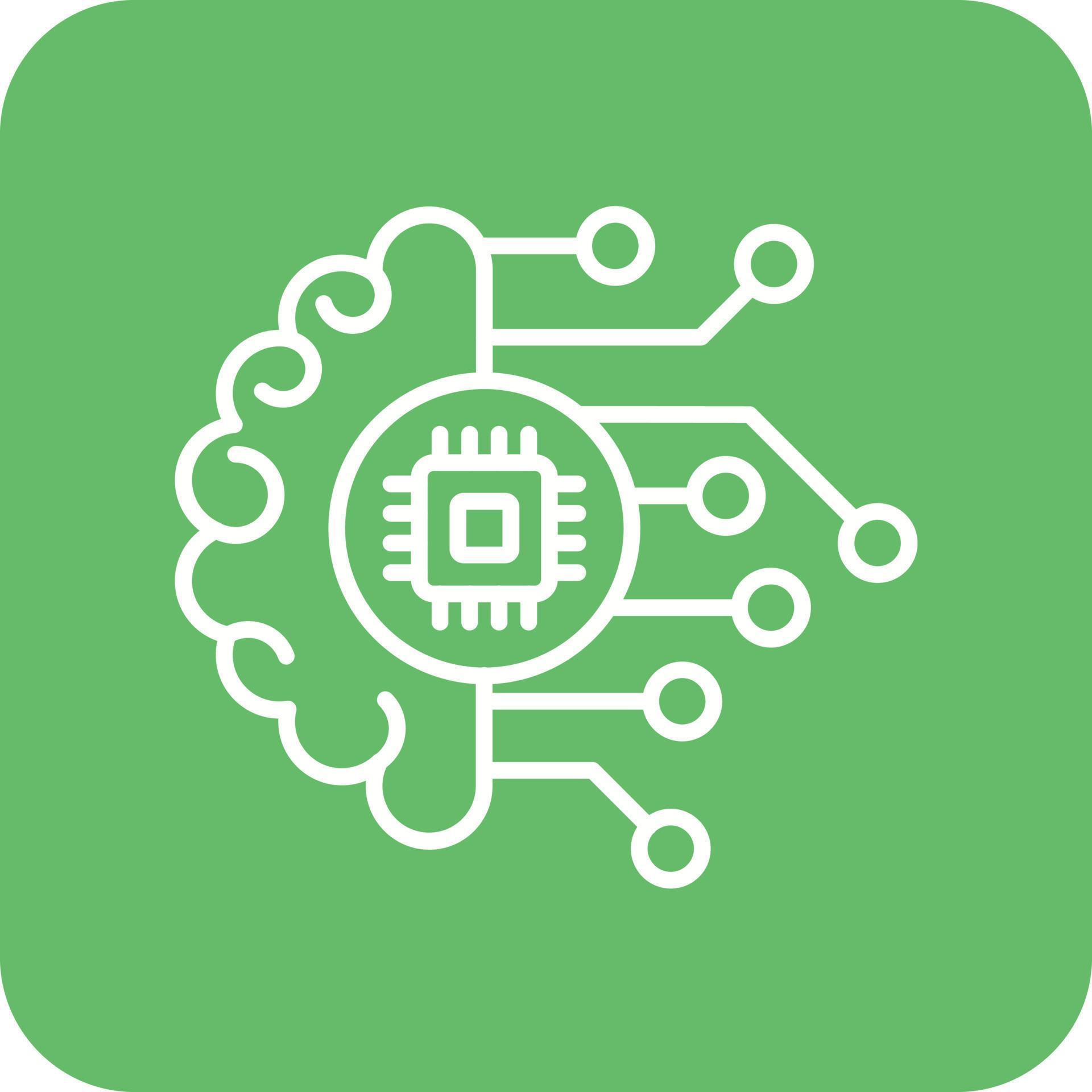 Neural Engineering Line Round Corner Background Icons 14662313 Vector
