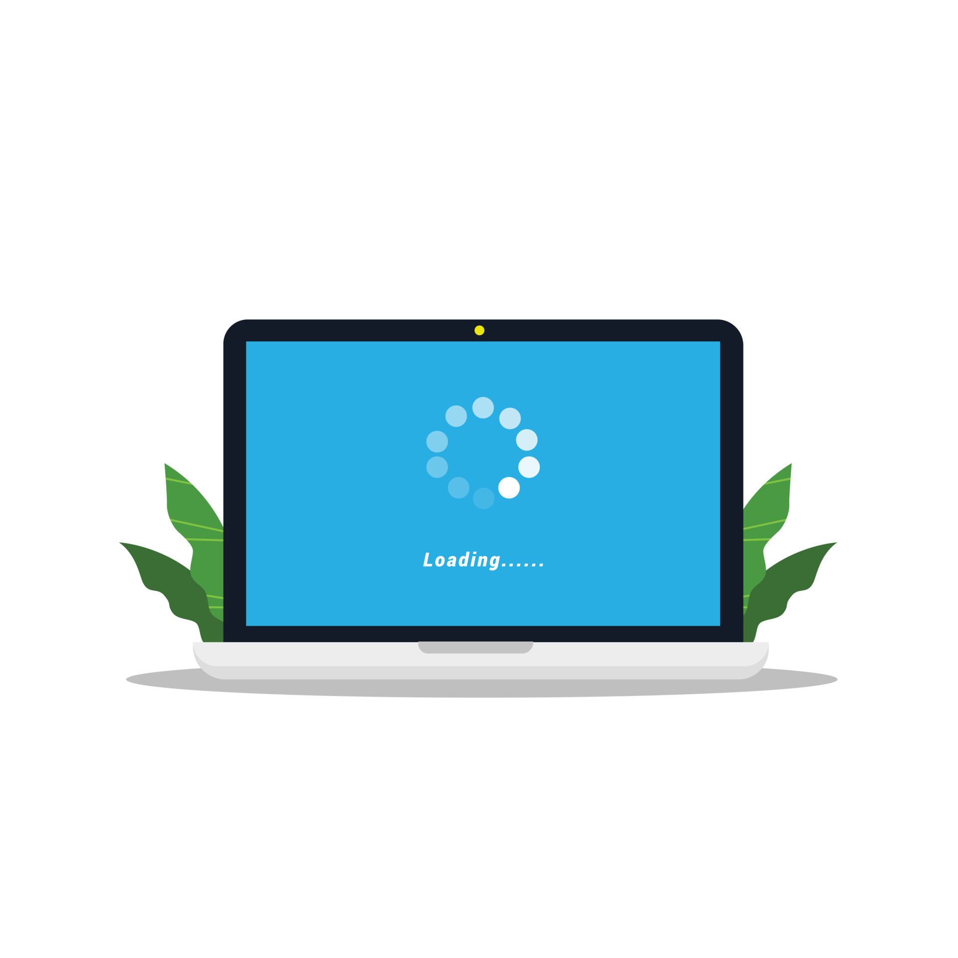 Website loading flat UI concept vector illustration 14663247 Vector Art ...