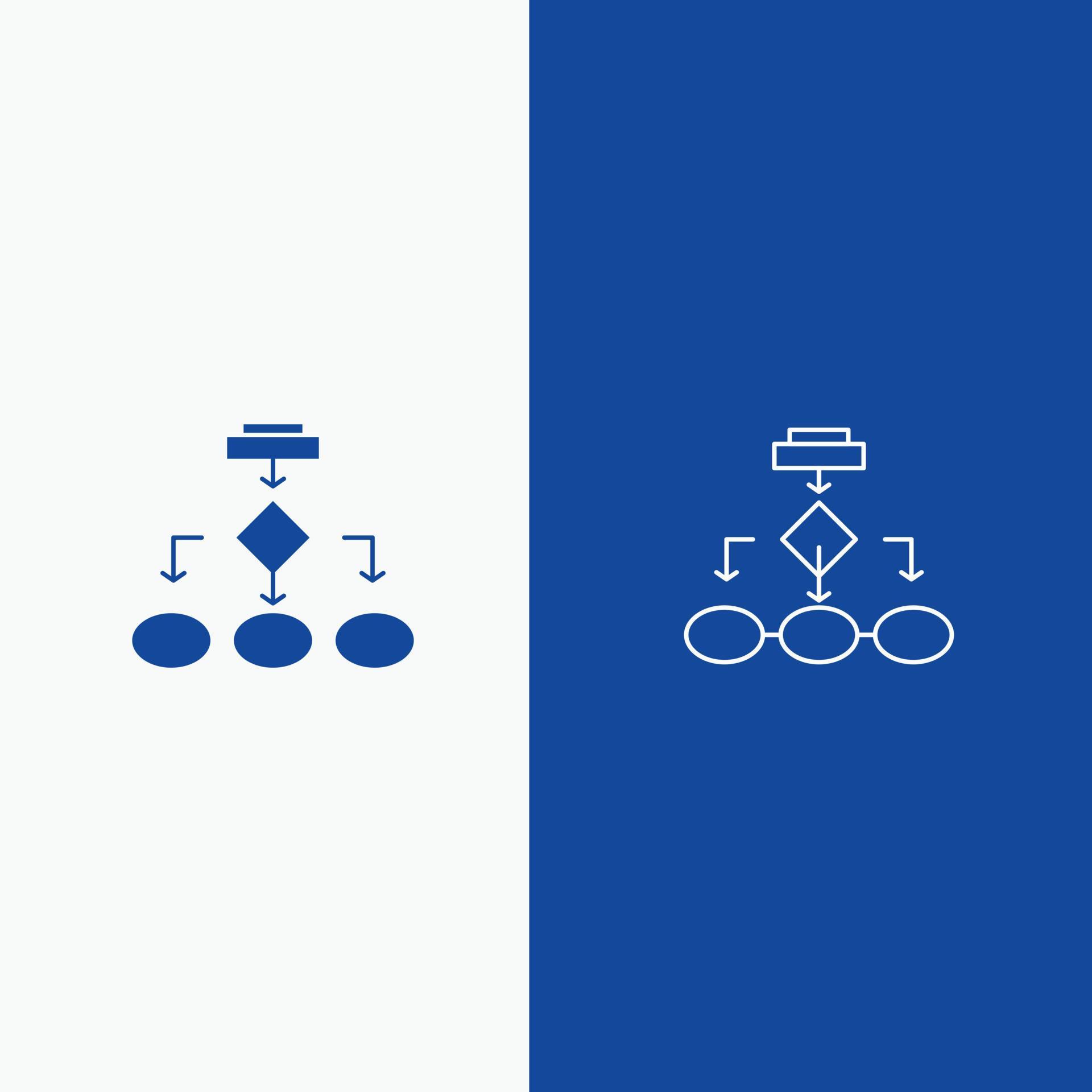 Flowchart Algorithm Business Data Architecture Scheme Structure Workflow Line And Glyph Solid