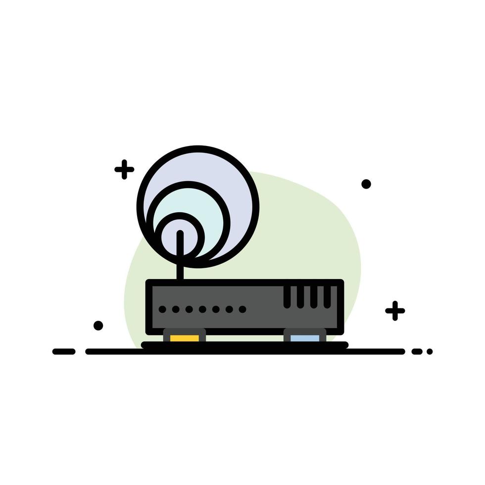 Connection Hardware Internet Network Business Flat Line Filled Icon