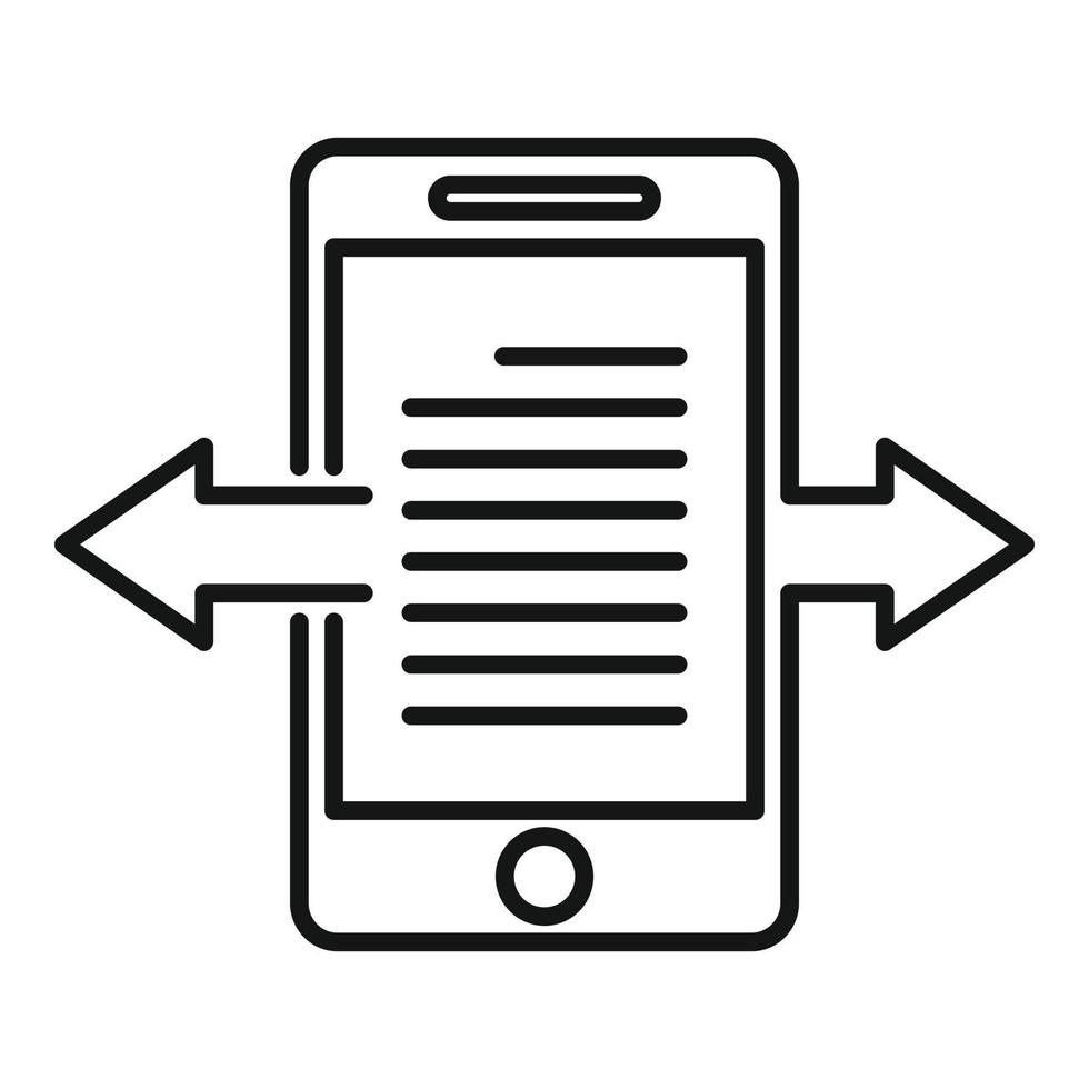 Restructuring Text Icon Outline Style 14667960 Vector Art At Vecteezy