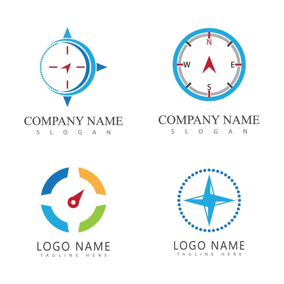 Compass Logo Template Vector Icon Illustration Design 14668075 Vector Art At Vecteezy