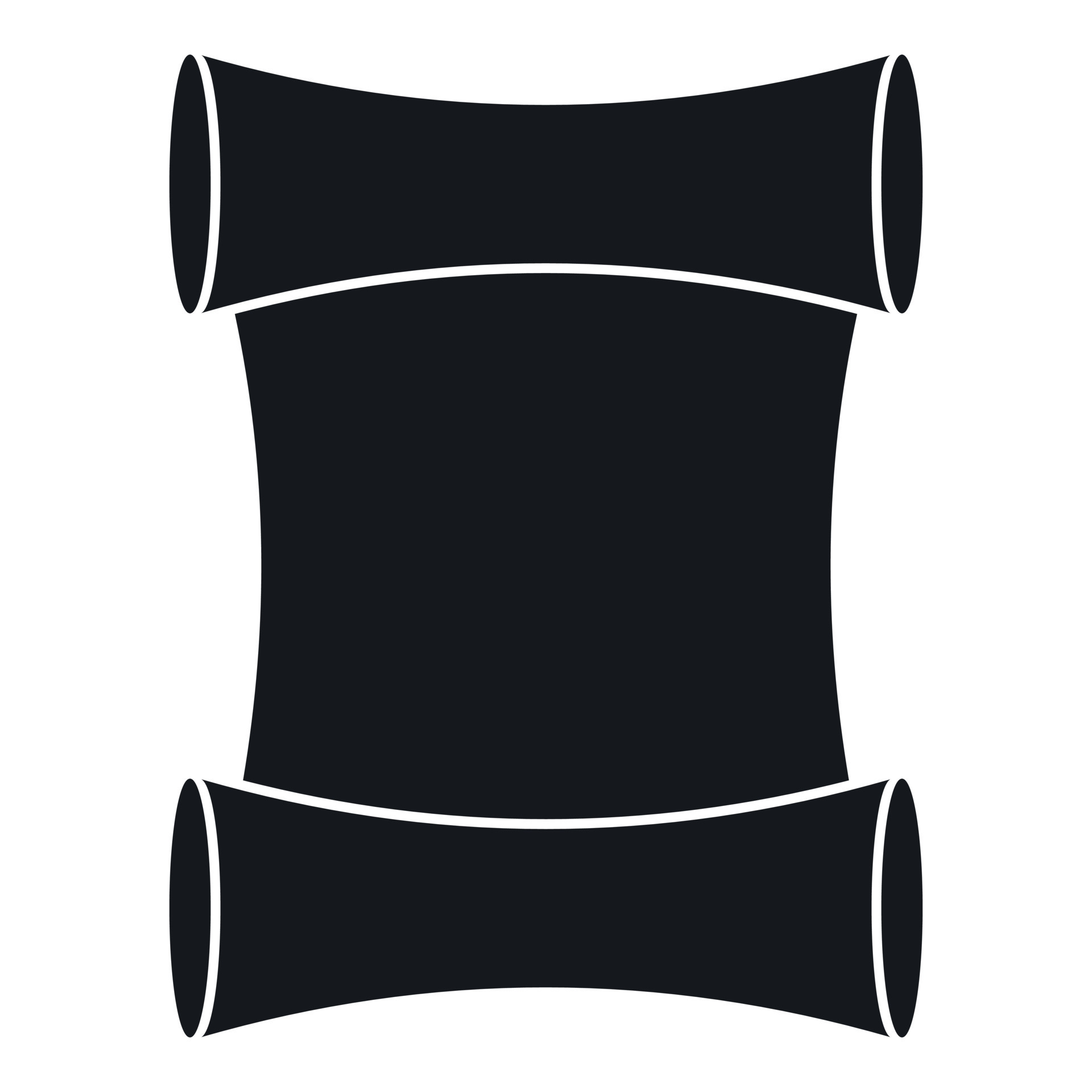 Scroll icon, simple style 14668289 Vector Art at Vecteezy