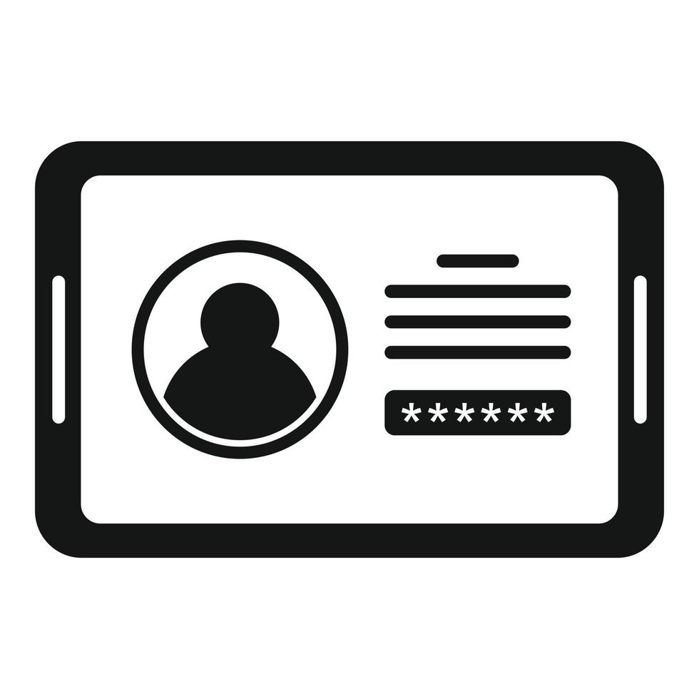 Tablet authentication icon, simple style 14668886 Vector Art at Vecteezy Tablet authentication icon, simple style 14668886 Vector Art at Vecteezy