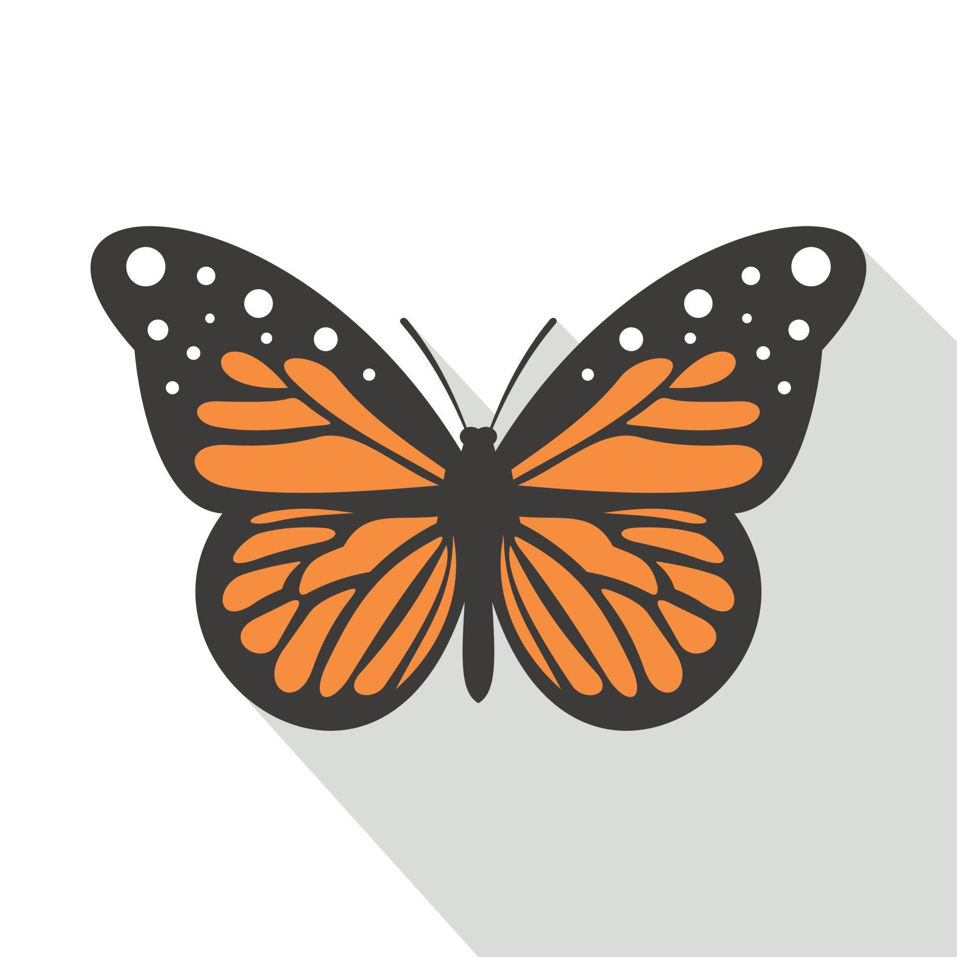 Big butterfly icon, flat style 14669032 Vector Art at Vecteezy