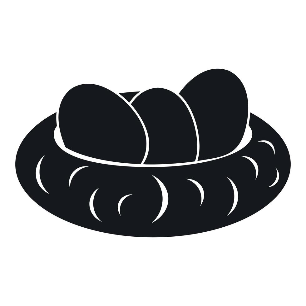 Eggs in the nest icon, simple style 14669199 Vector Art at Vecteezy