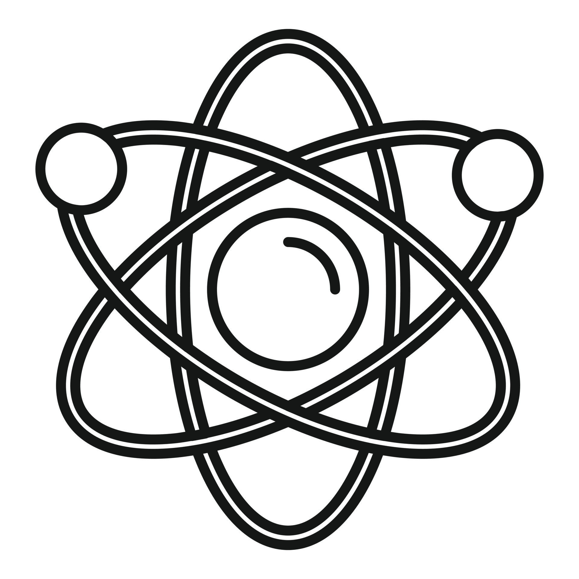 Nanotechnology Atom Icon Outline Style 14669344 Vector Art At Vecteezy