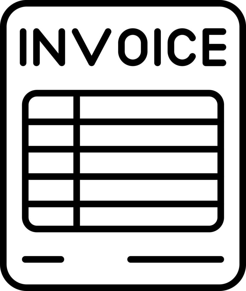 Invoice Line Icon 14669475 Vector Art at Vecteezy