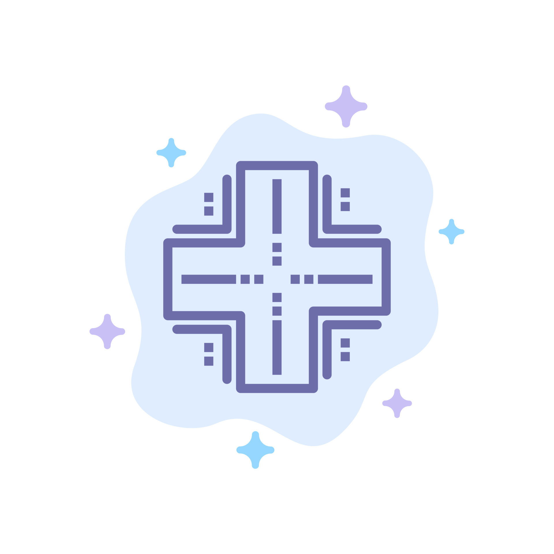 Computing Database Datacenter Mainframe Server Blue Icon On Abstract