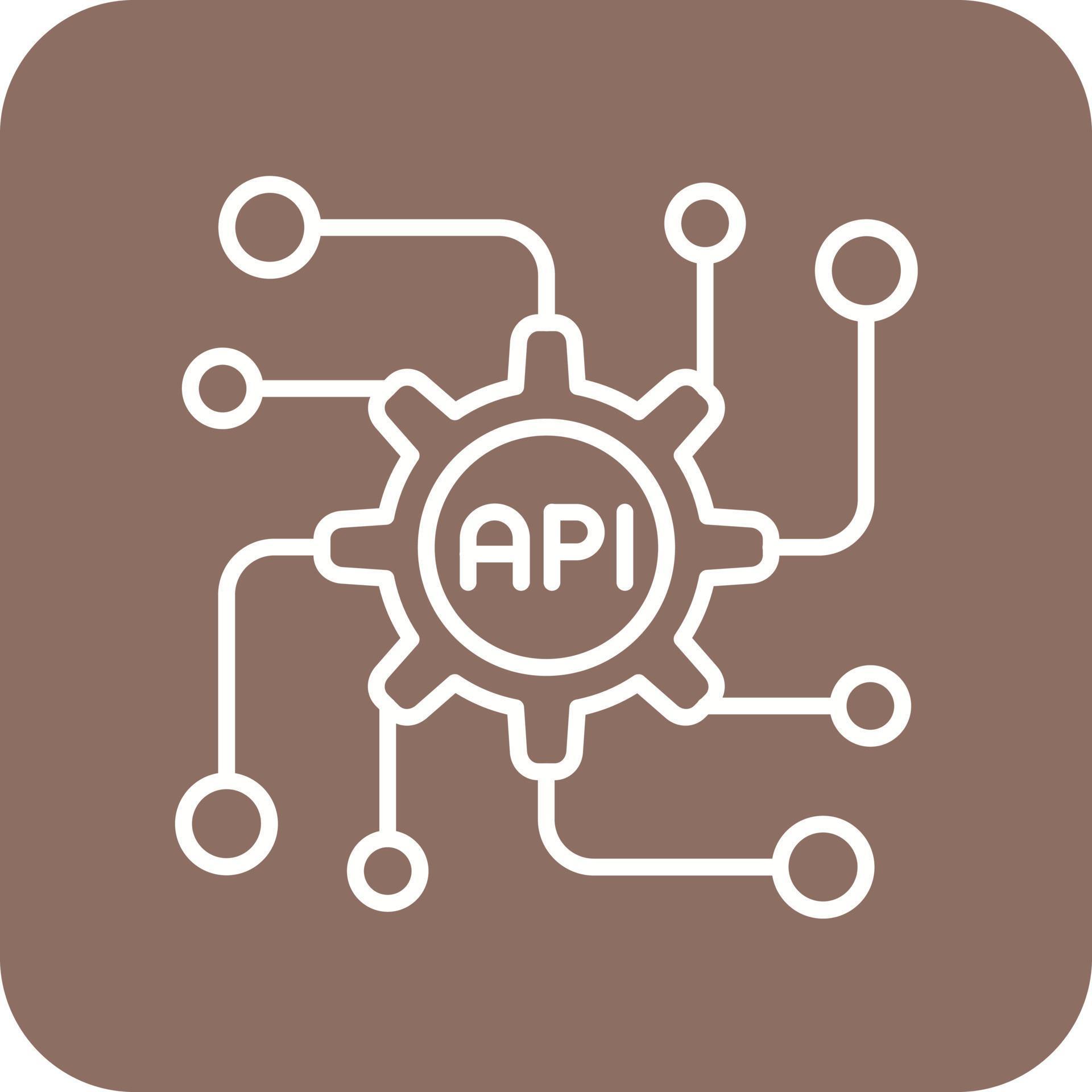 API Line Round Corner Background Icons 14669863 Vector Art at Vecteezy