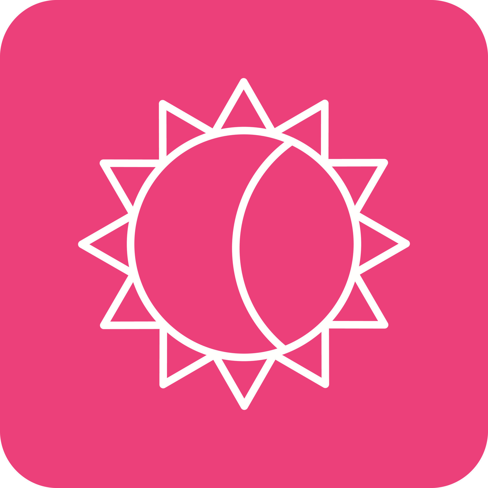 Solar Eclipse Line Round Corner Background Icons 14669912 Vector Art at ...