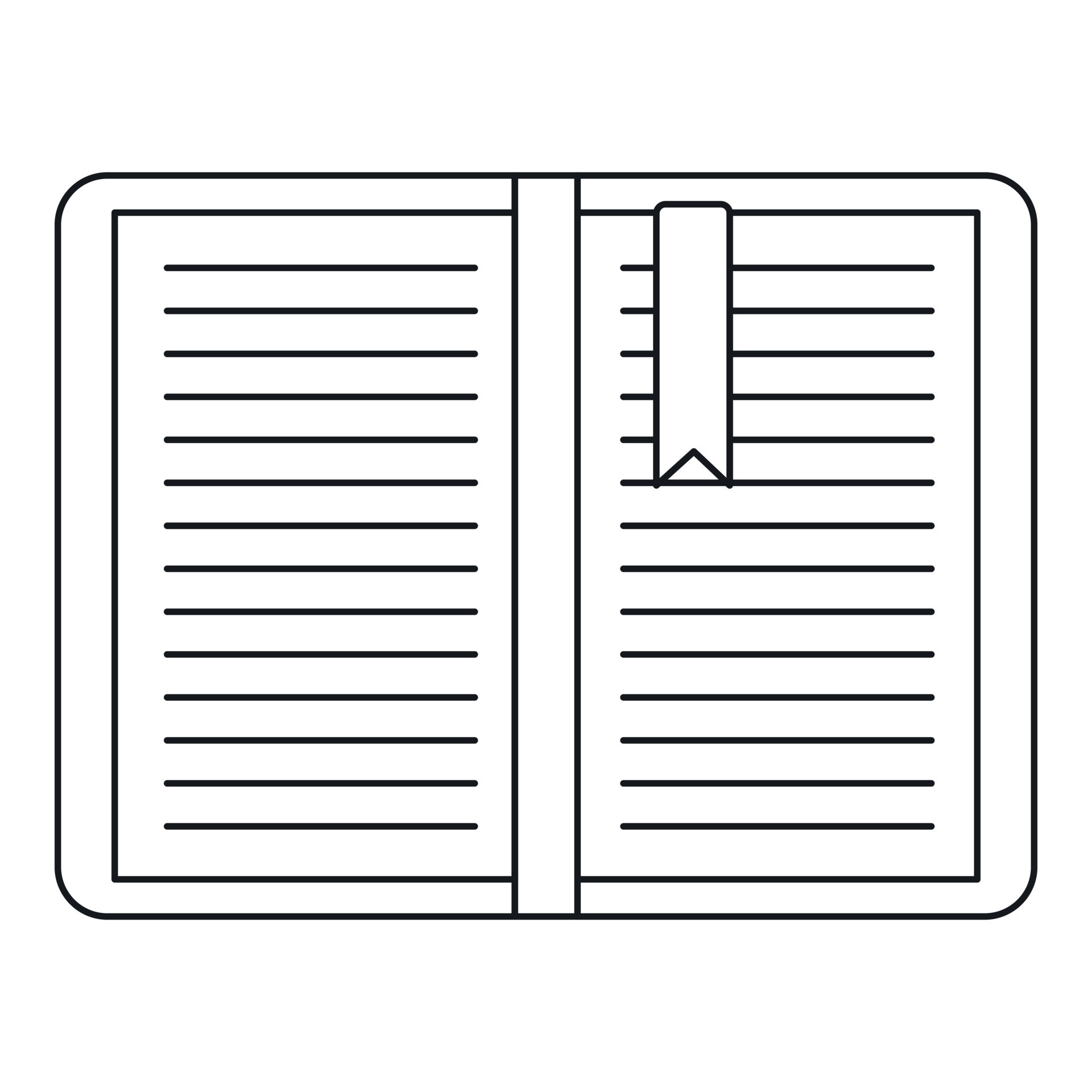 Open Tutorial With Bookmark Icon Outline Style 14670410 Vector Art At