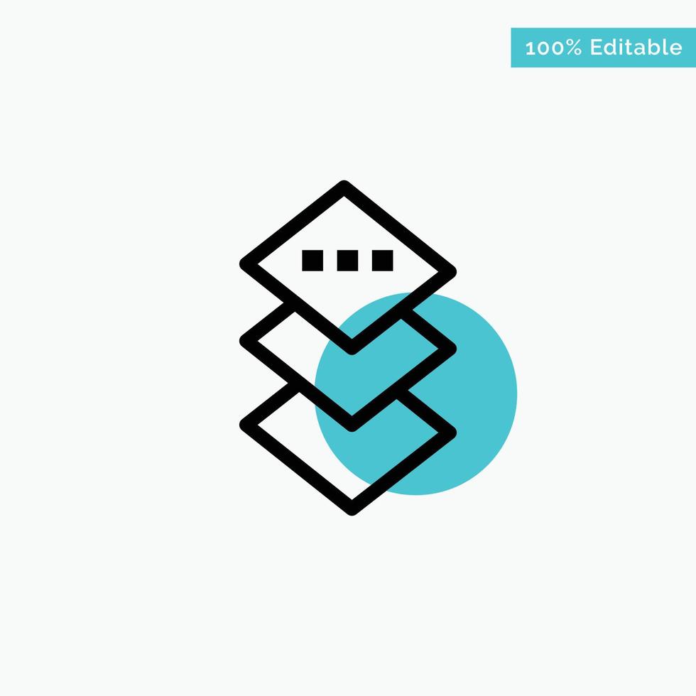 Design Plane Square turquoise highlight circle point Vector icon 14671112 Vector Art at Vecteezy