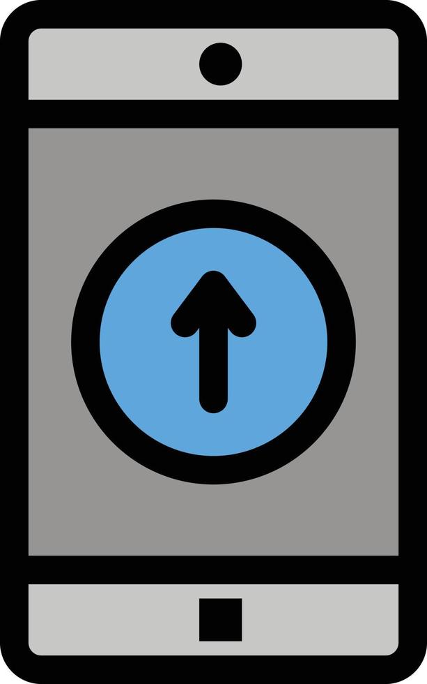 Application Mobile Mobile Application Smartphone Sent Flat Color Icon