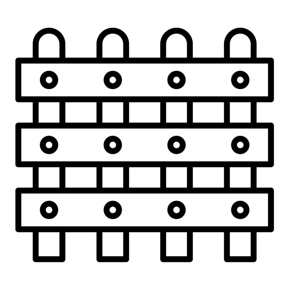 Fence Line Icon 14674856 Vector Art At Vecteezy