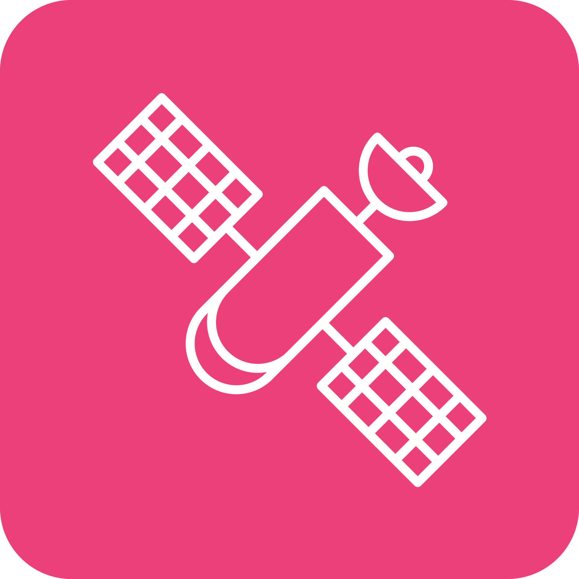 Satellite Line Round Corner Background Icons 14675836 Vector Art at Vecteezy