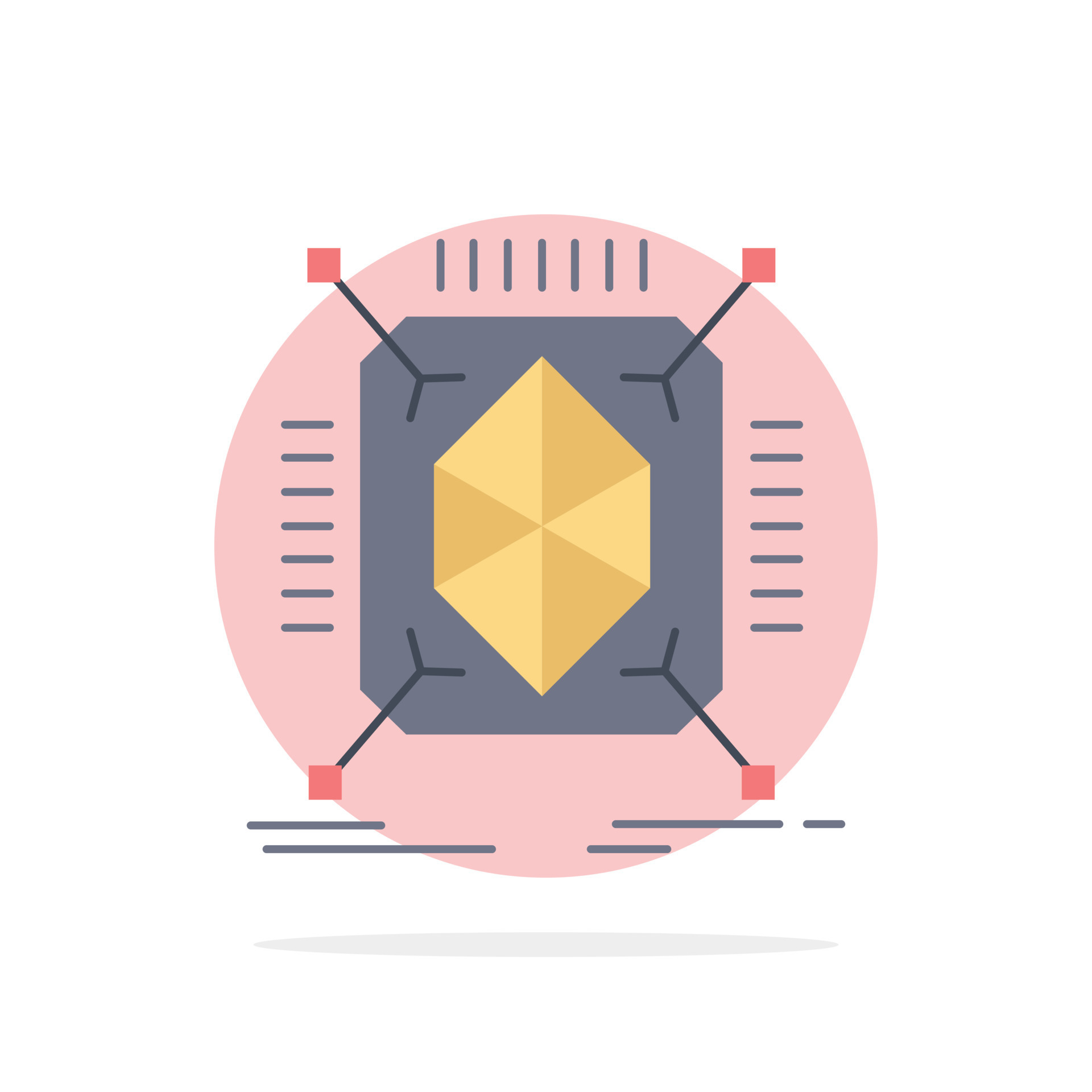 Object Prototyping Rapid Structure 3d Flat Color Icon Vector 14676109