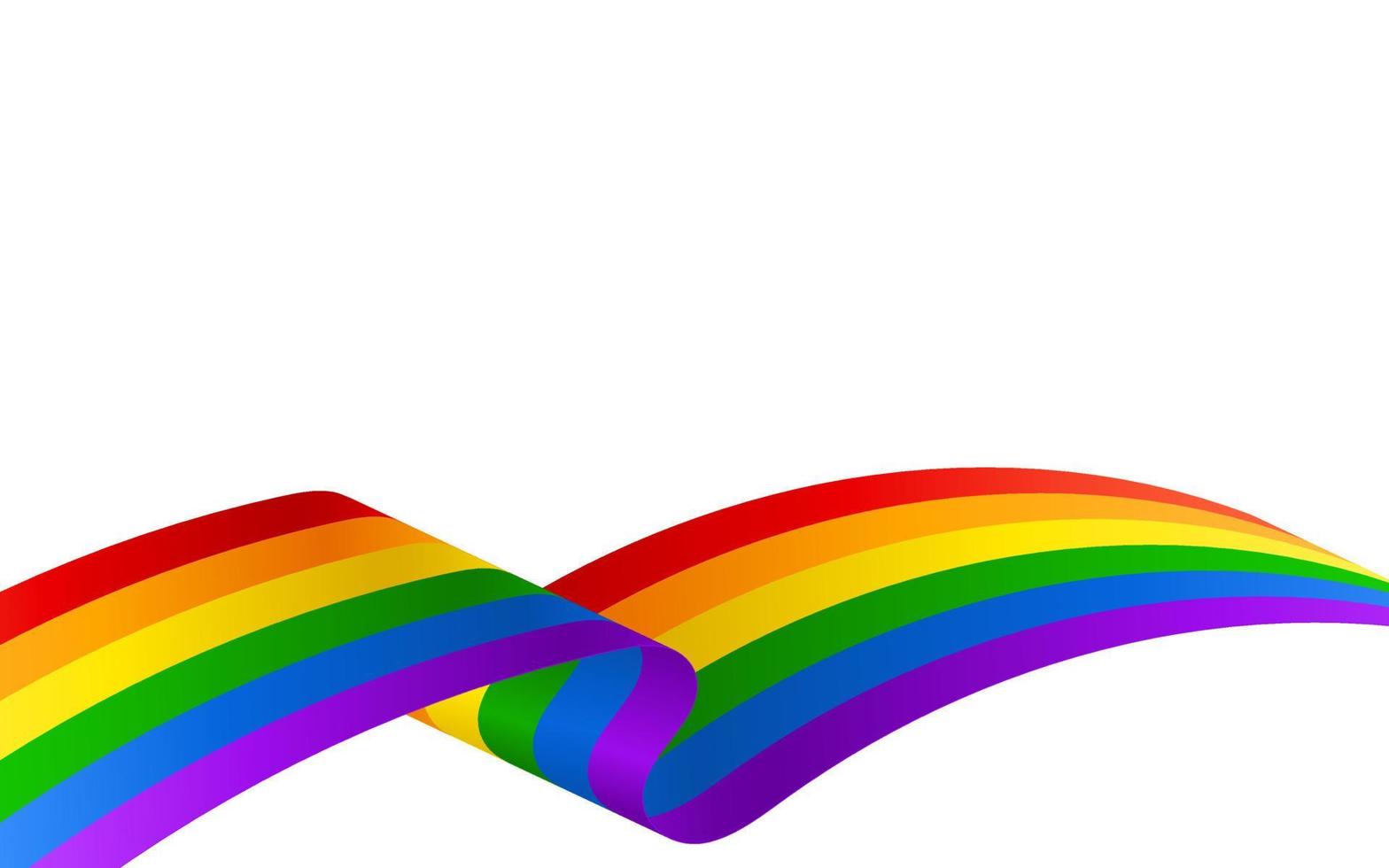 Positive Striped Rainbow Social Media Banner Or Post Template Rainbow Lgbt Flag And Celebrate