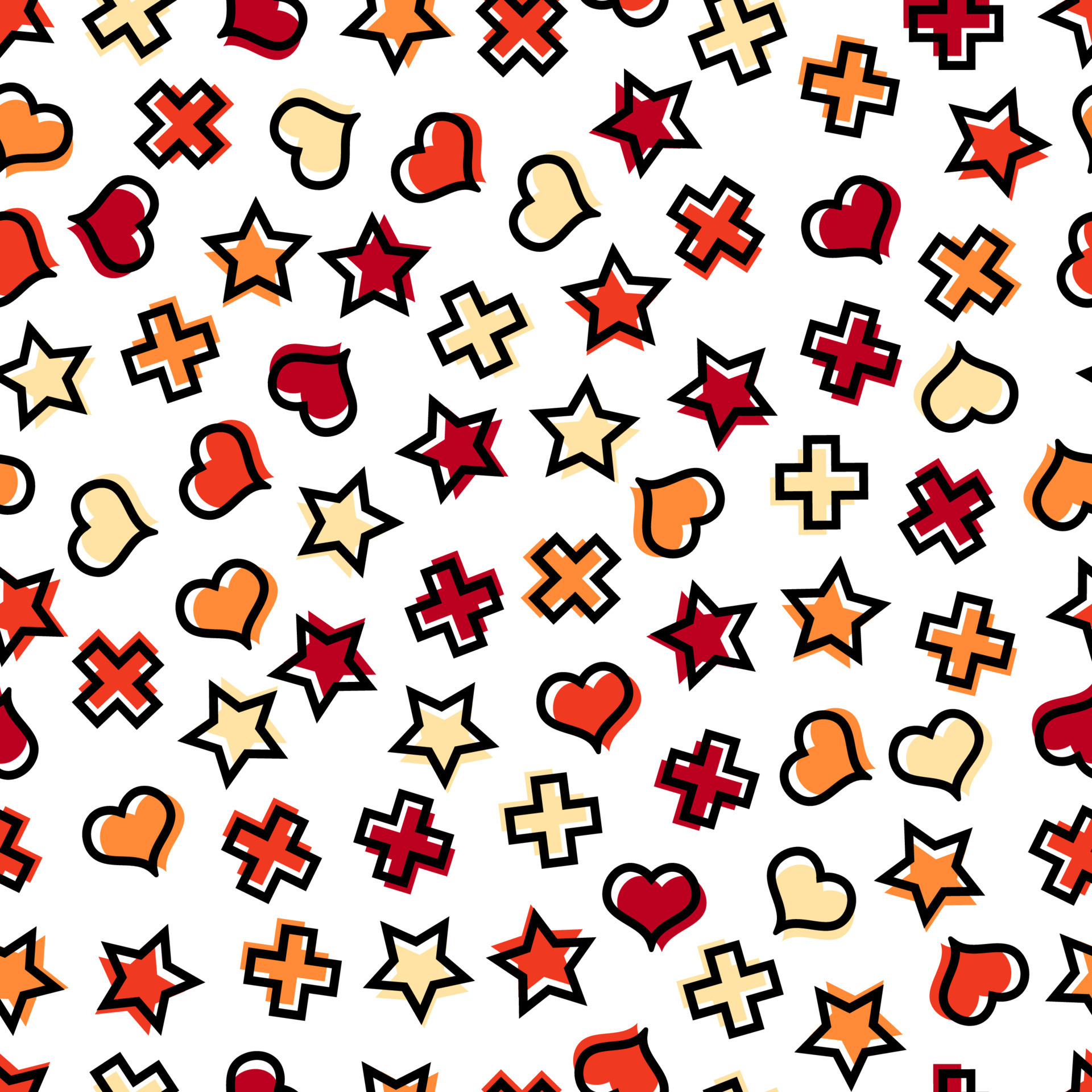 Seamless Primitive Geometric Patterns For Tissue And Postcards Trendy