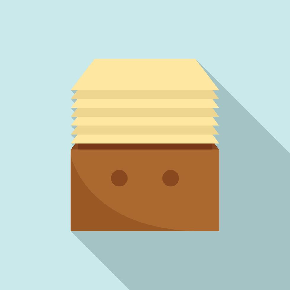 Stack documents icon, flat style 14679414 Vector Art at Vecteezy