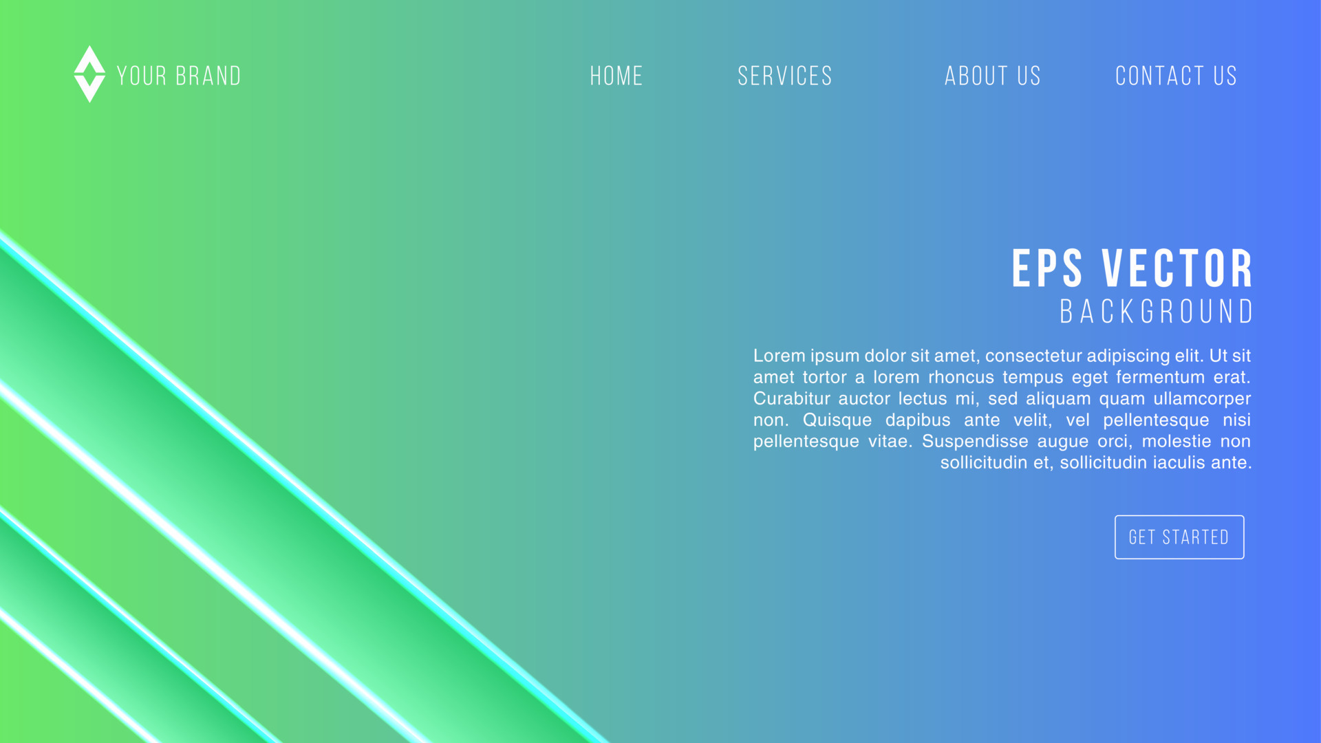 Blue Green Gradient Web Design Abstract Background EPS 10 Vector For ...