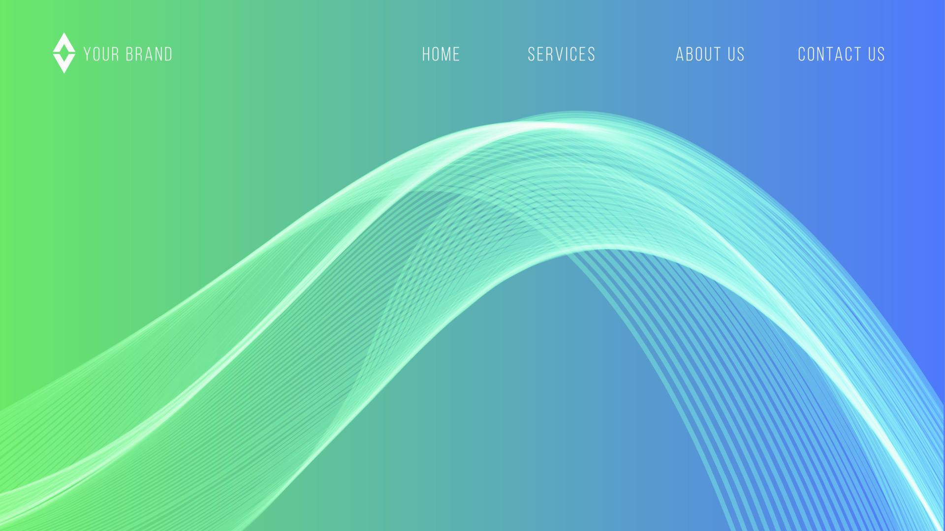 Blue Green Gradient Web Design Abstract Background EPS 10 Vector For ...