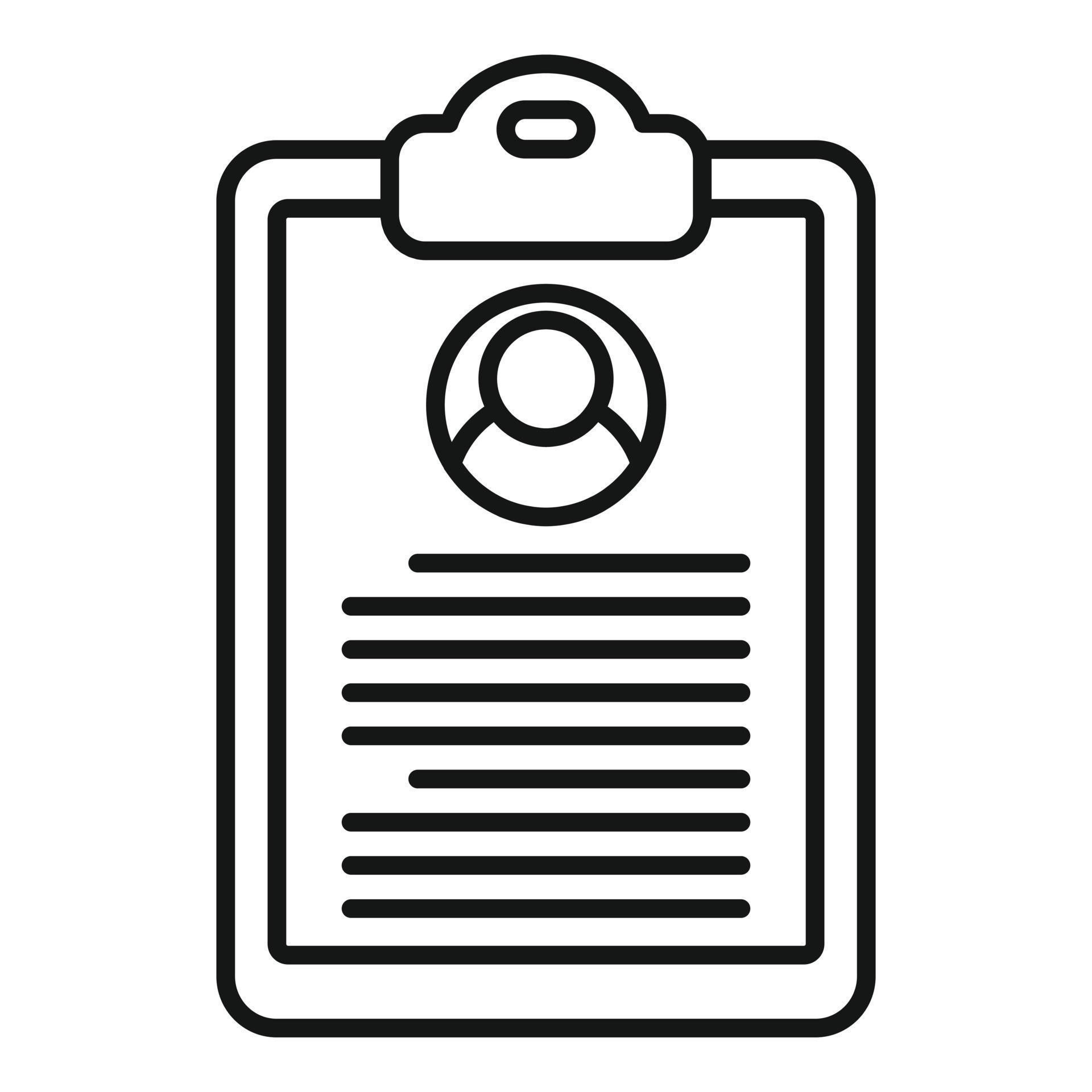 Personal Information Clipboard Icon Outline Style 14680978 Vector Art